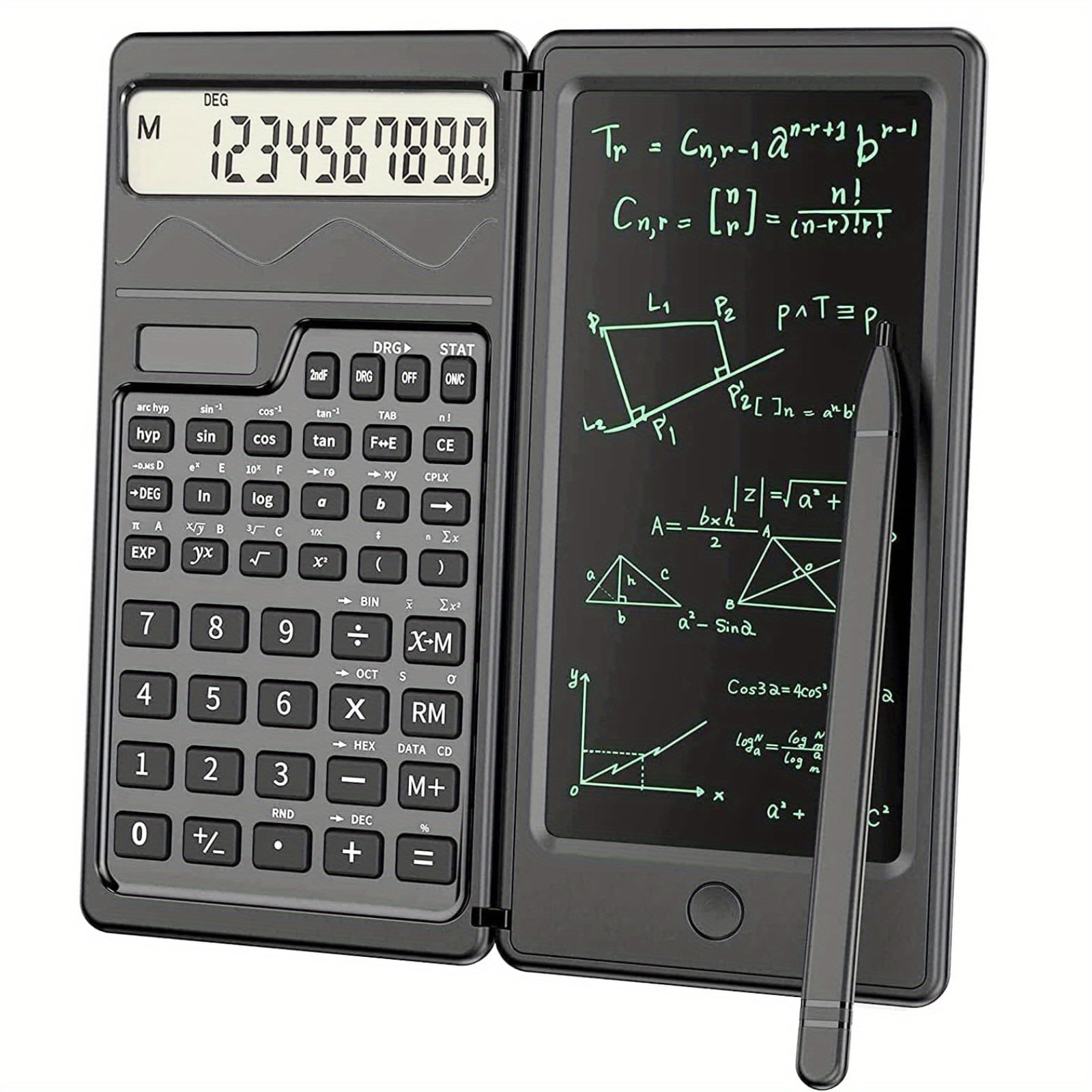 BIQIANWO Scientific Calculators10-Digit LCD Display Foldable Calculator ...