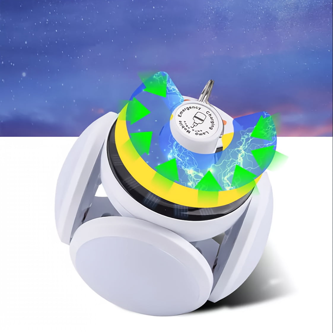 BIQIANWO SolarFlare LED Solar Lantern, Rechargeable High-Intensity ...