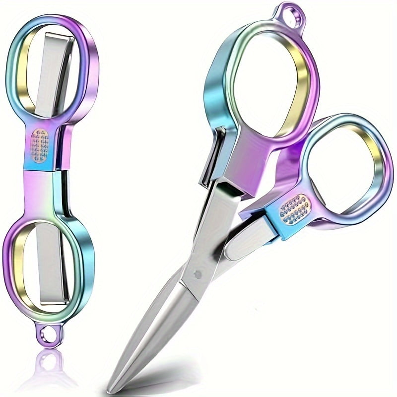 BIQIANWO Stainless Steel Folding Scissors with Zinc Alloy Handle ...