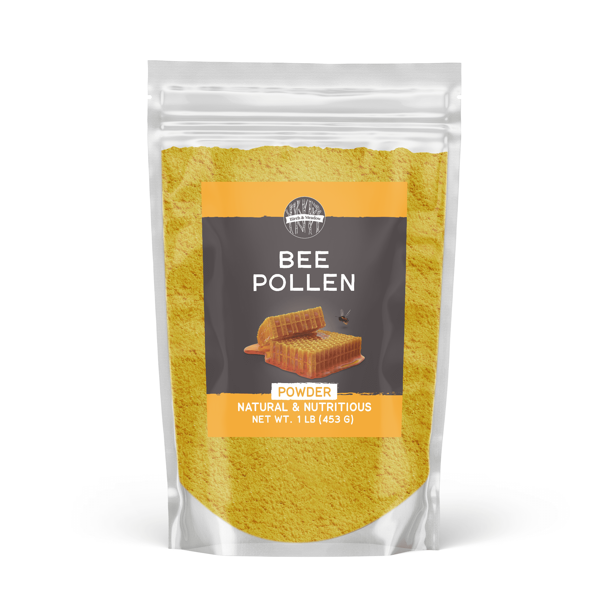 BIRCH & MEADOW Bee Pollen Powder, 1 lb, Natural & Nutritious, Slightly ...