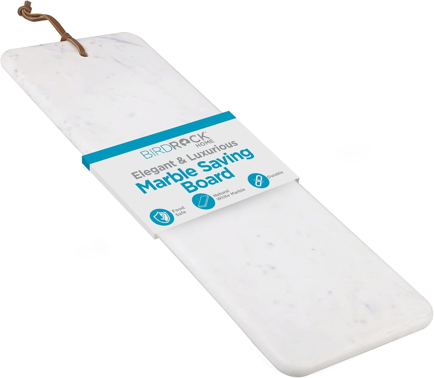 BIRDROCK HOME 23" Marble Serving Board | 100% Natural Premium Large ...