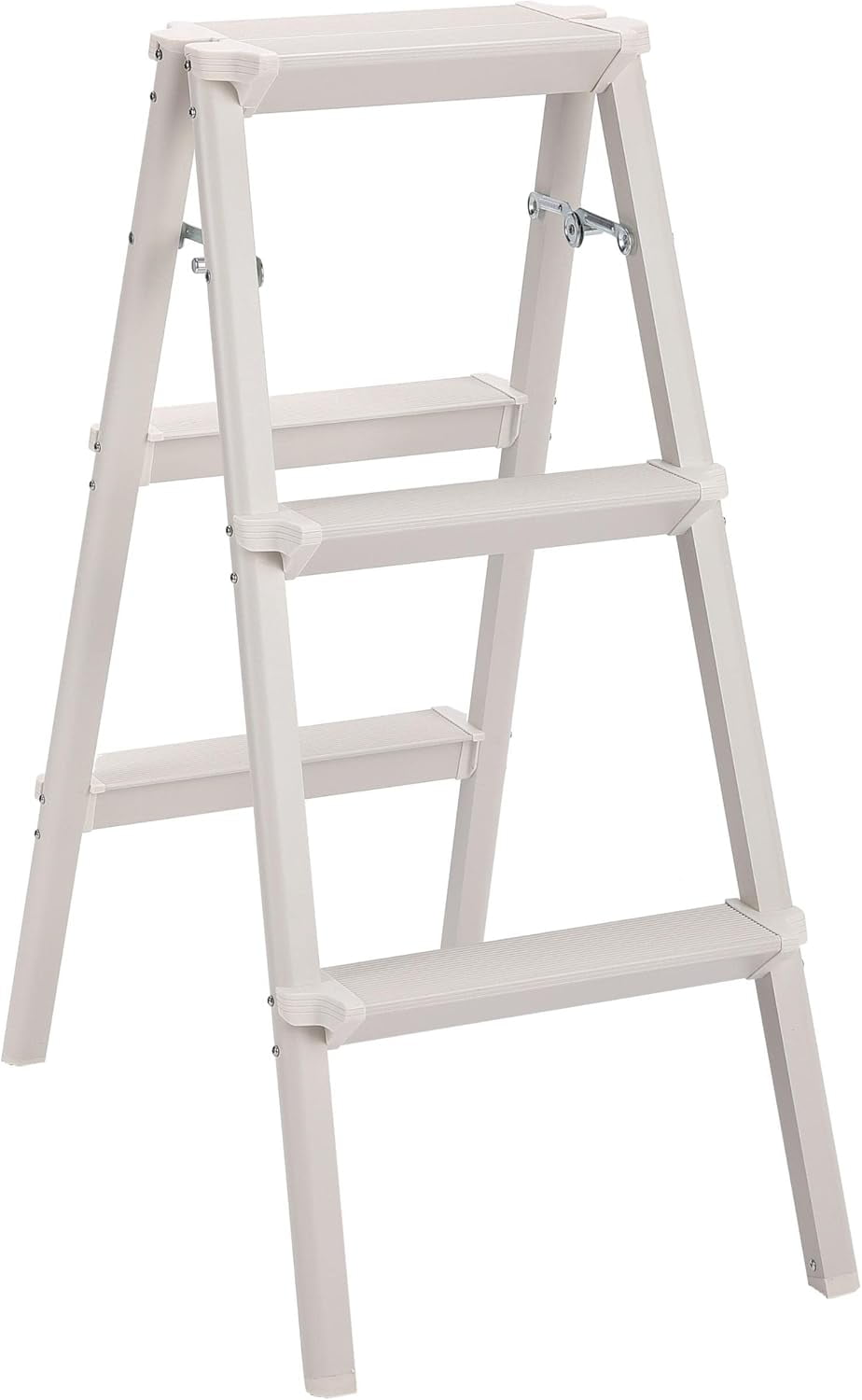 BIRDROCK HOME 3 Step Compact Steel Step Ladder - Sturdy Thin Folding ...