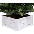 BIRDROCK HOME White 4 Panel XMAS Tree Stand Cover - Durable Christmas ...