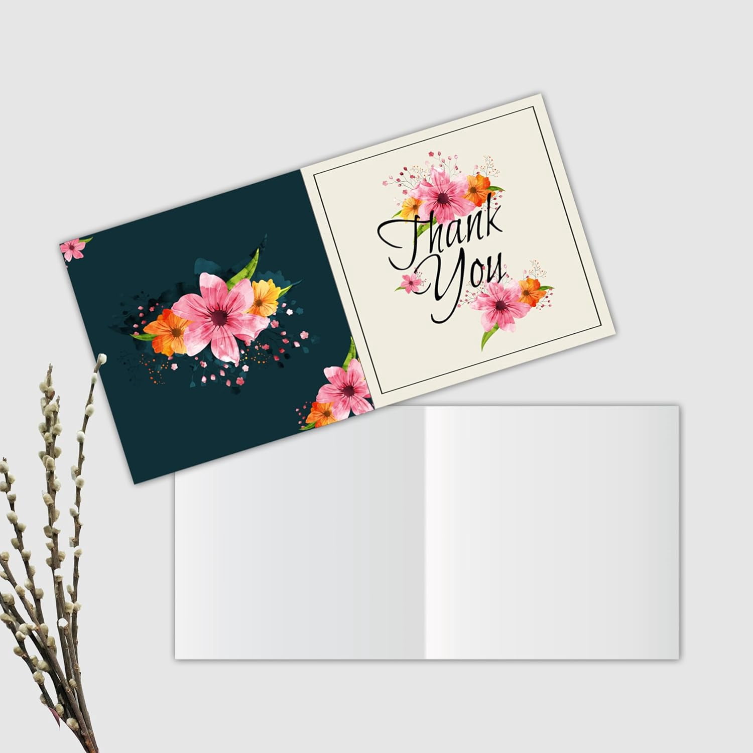 BIRDS MIND Mini Folding Thank You Blank Note Cards Thank you Cards For ...