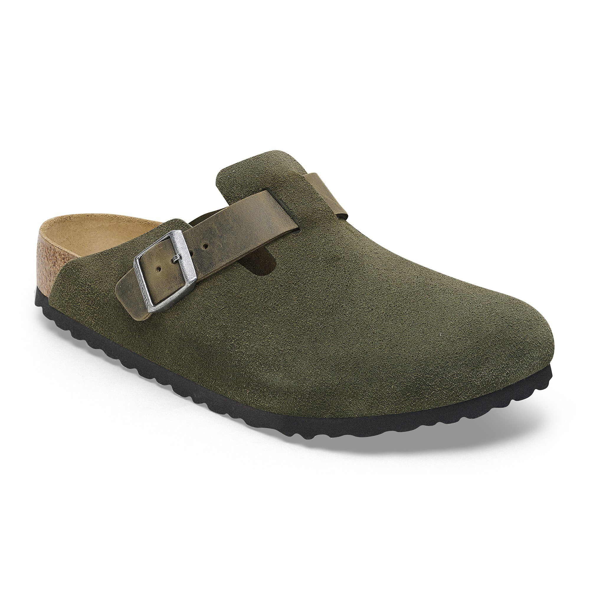 BIRKENSTOCK BOSTON MIXED LEATHER Clogs Thyme - Walmart.com