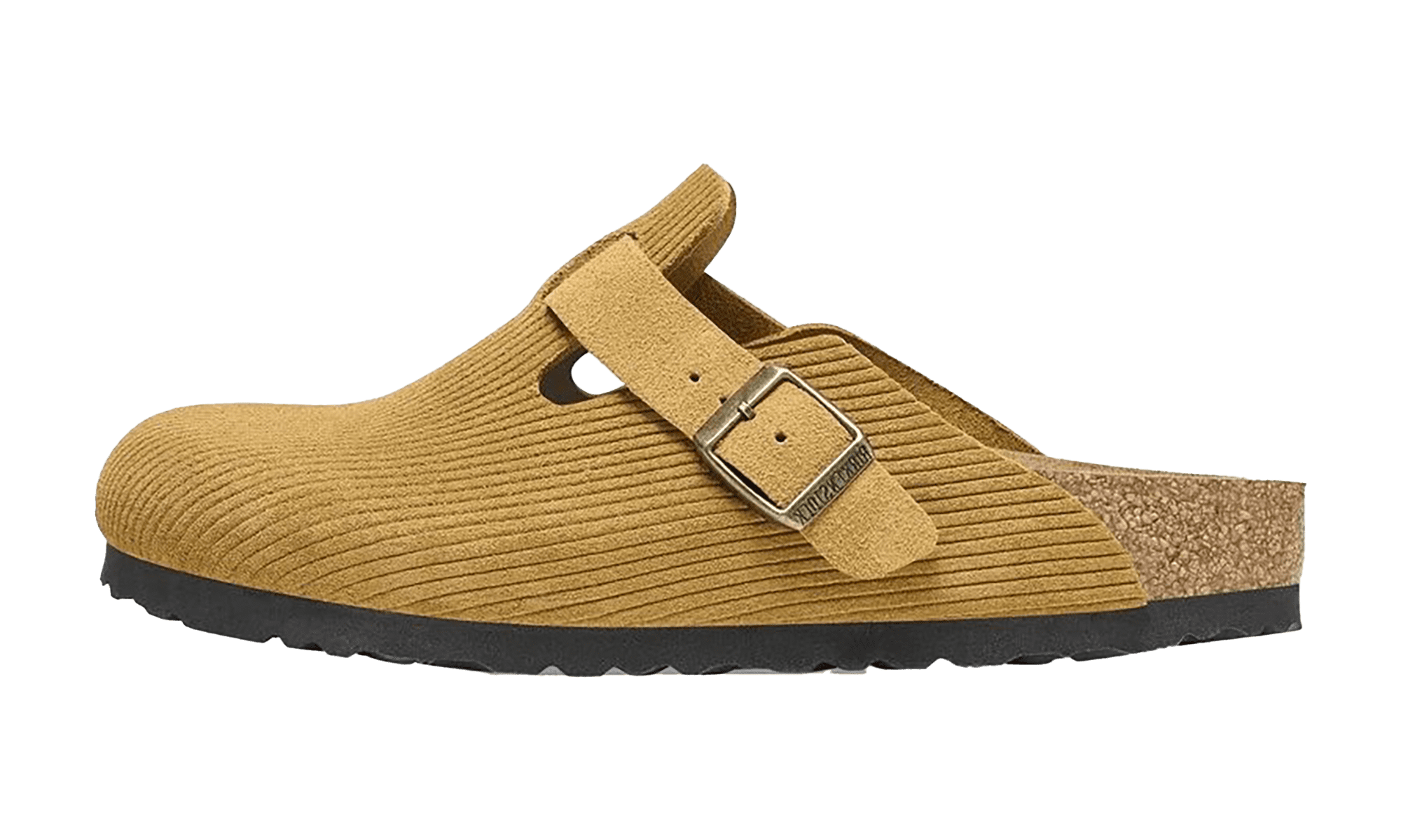 BIRKENSTOCK MENS Boston Suede Embossed "Corduroy Cork Brown" 1026155 ...