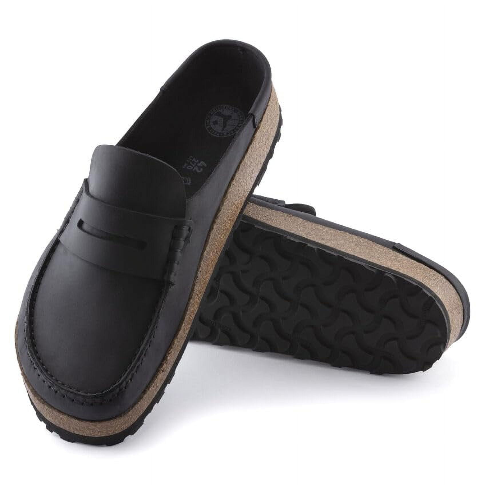 BIRKENSTOCK Naples Oiled Leather Clogs - Moccasin Comfort with Striking ...