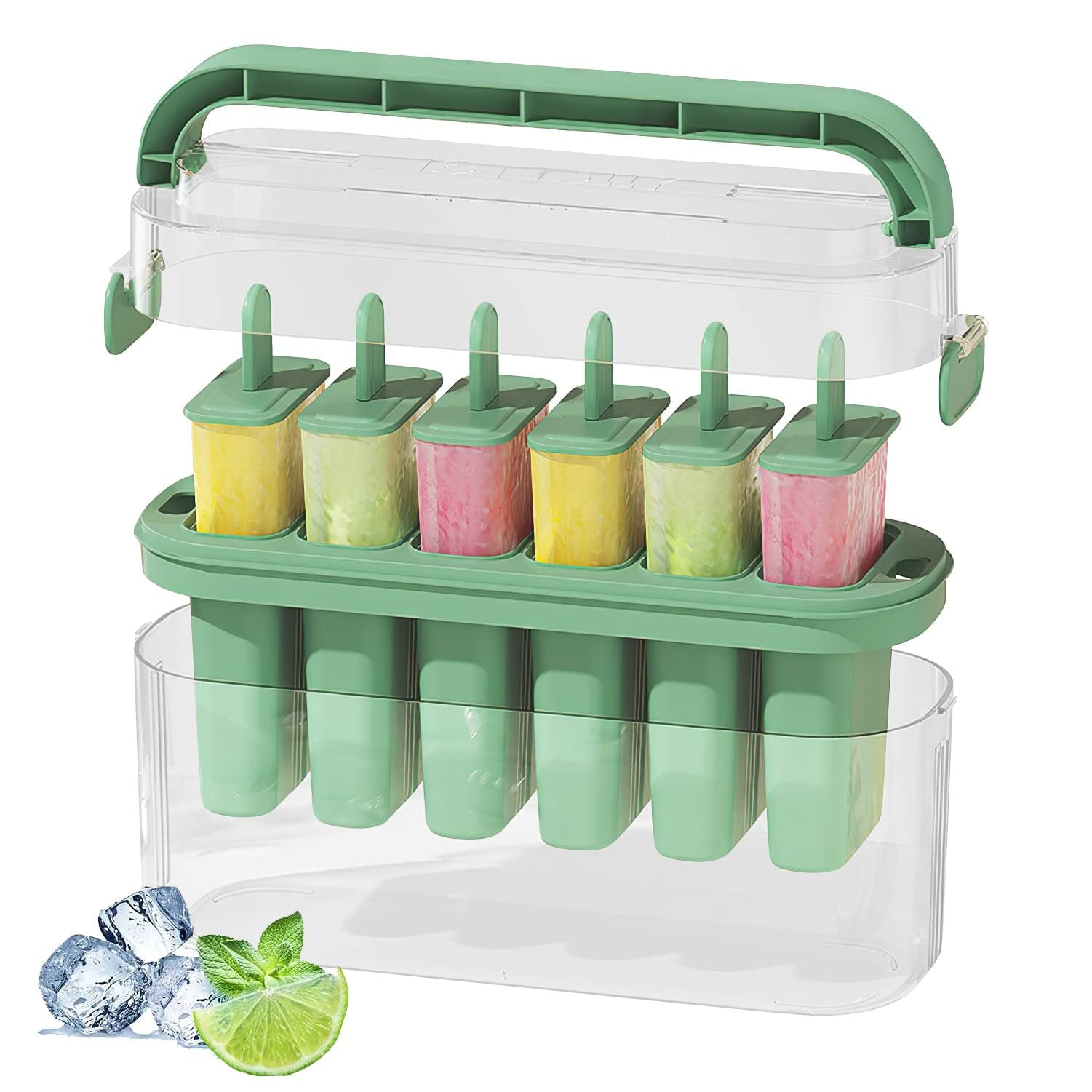 BIRLON 6 Ice Lolly Mould, Popsicle Maker, Nonstick Food Grade Material ...