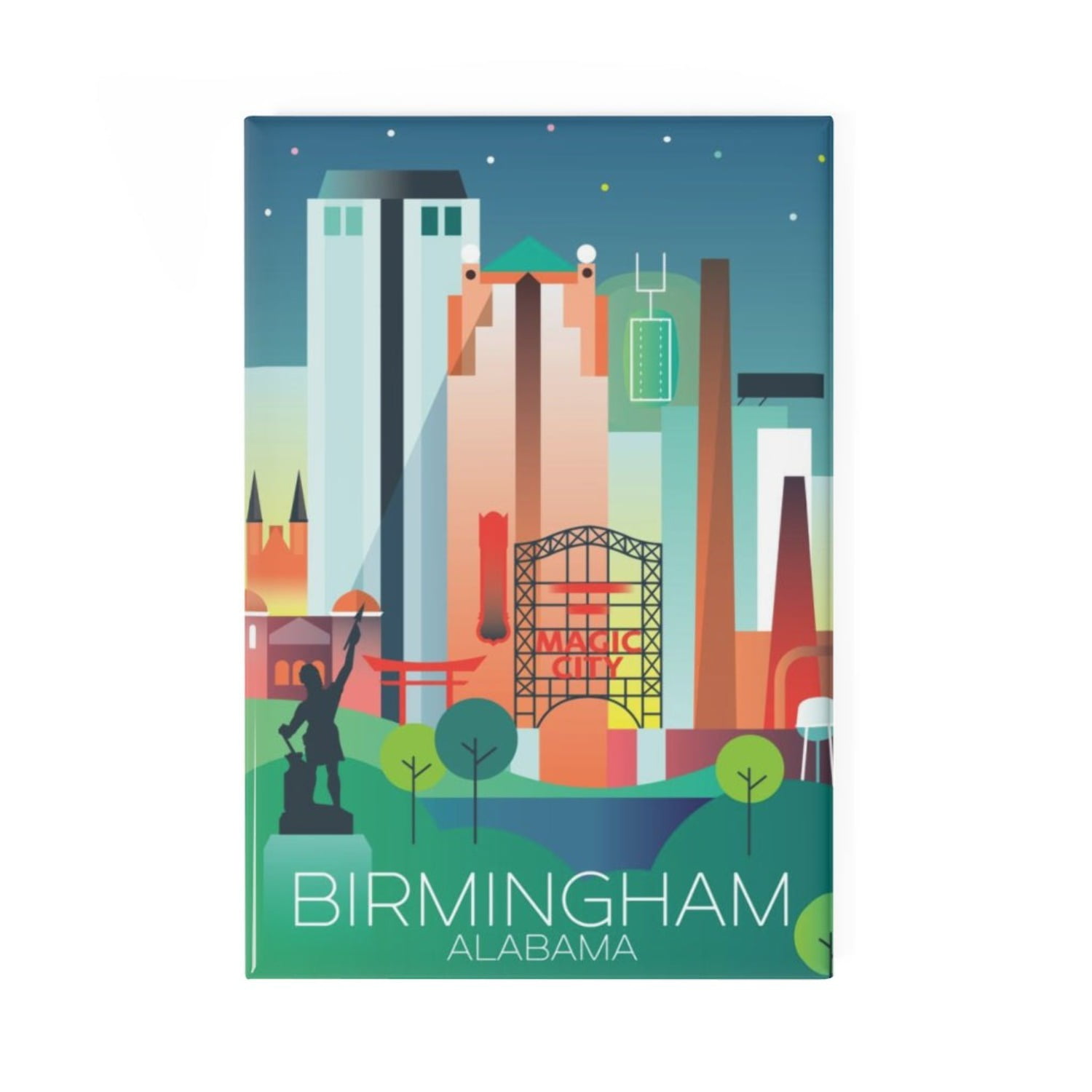 BIRMINGHAM, ALABAMA REFRIGERATOR MAGNET - Walmart.com