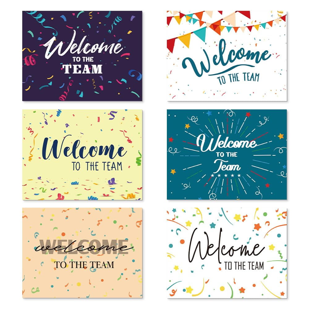 BIROYAL 24 PACK Welcome to The Team Cards with Envelopes, 5 x 8 In ...