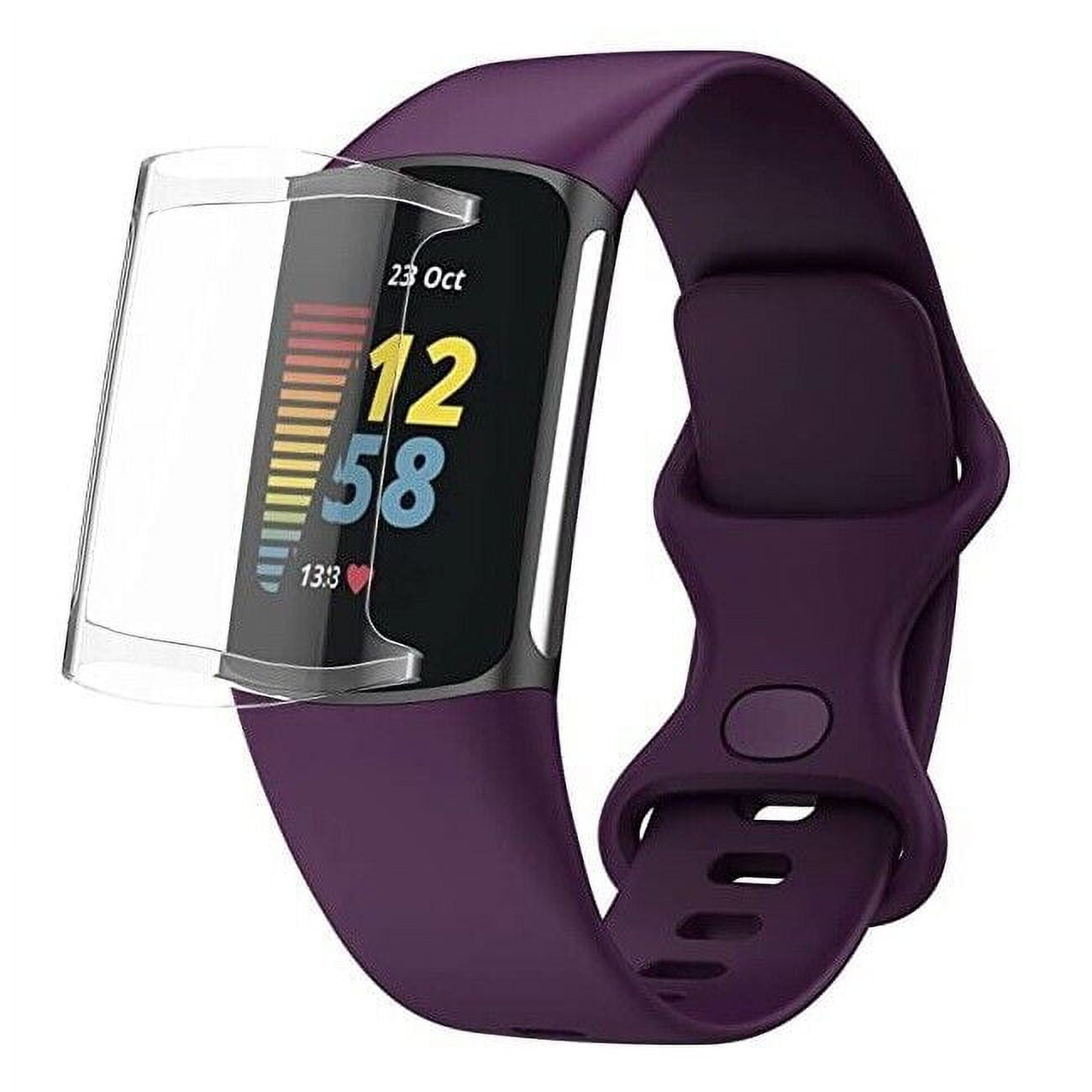 BISEN For Fitbit Charge 6 Case, Clear TPU Protective Cover Armor, Shock ...