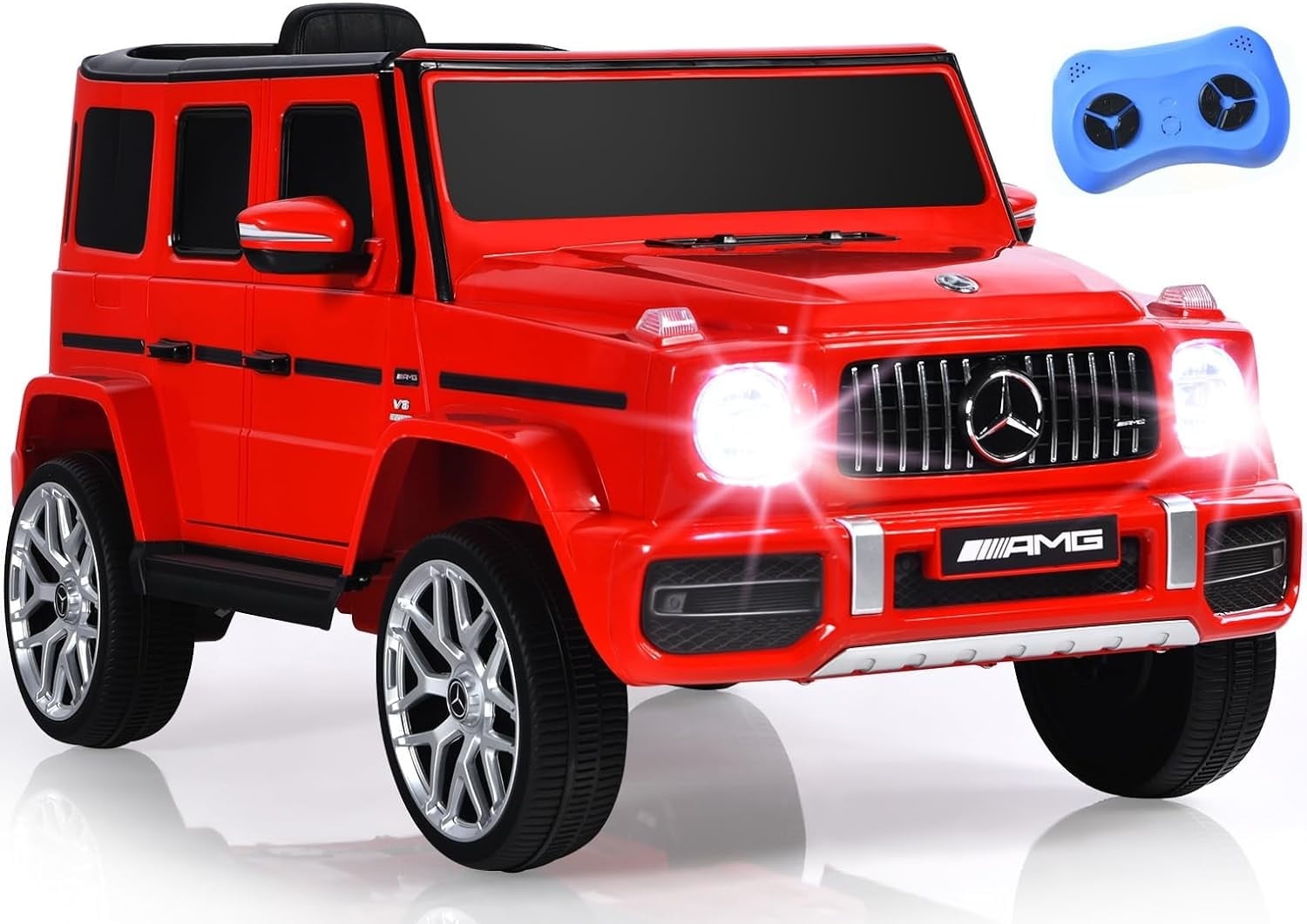 BISHE 12V Kids Ride On Car, Licensed Mercedes Benz G63 Electric Vehicle ...