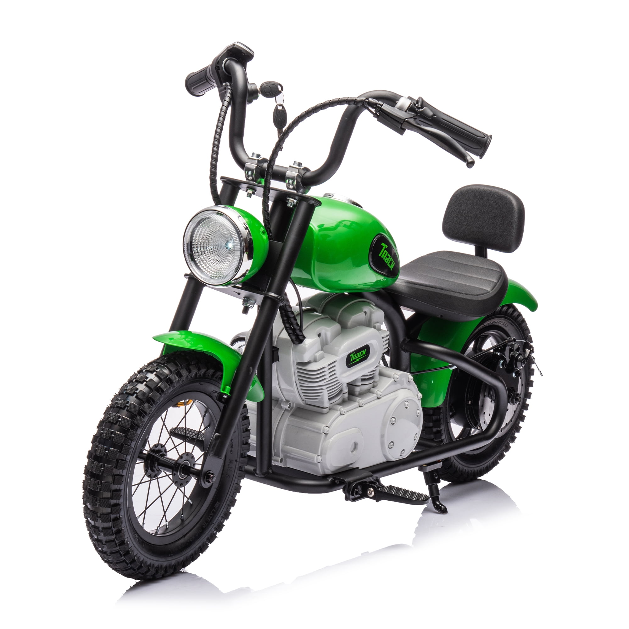 BISHE 24V Electric Dirt Bike for Boys & Girls, 250W Ride on Electric Motorcycle with Twist Grip ...