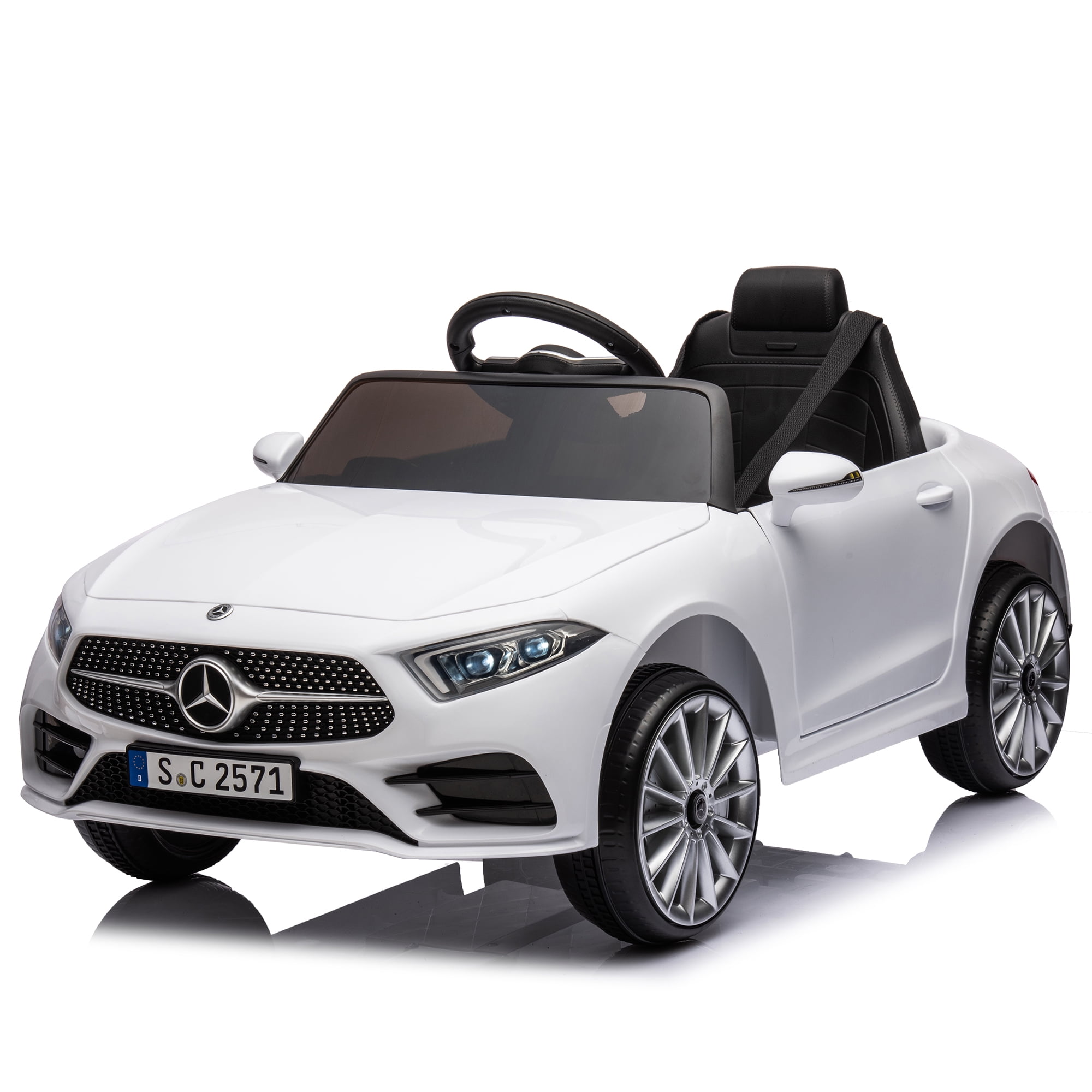 BISHE Licensed Mercedes-Benz CLS 350 12V Kids Ride-On Car with Parental ...