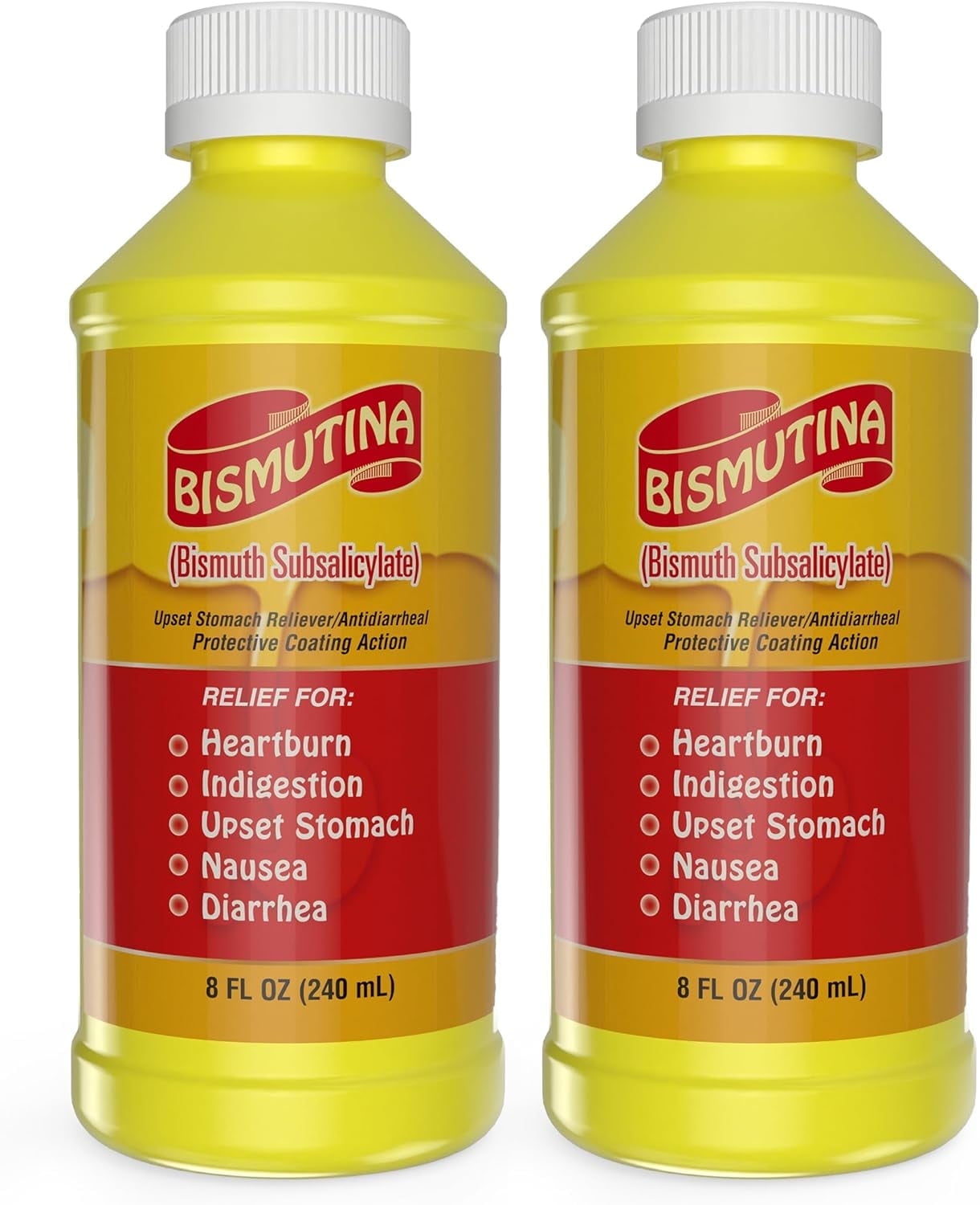 BISMUTINA Antacid & Anti-Diarrheal Liquid with Bismuth Subsalicylate, 8 ...