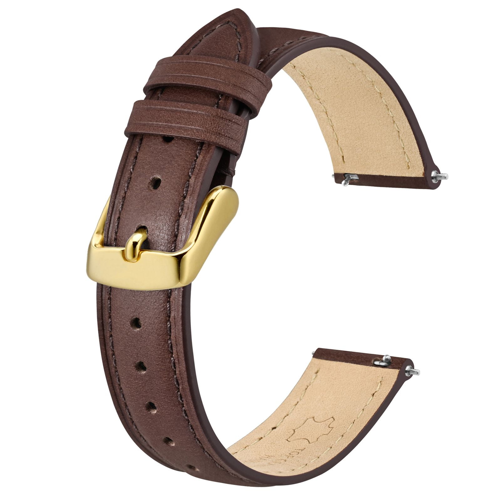 BISONSTRAP Elegant Leather Watch Straps, Quick Release, Watch Bands for ...