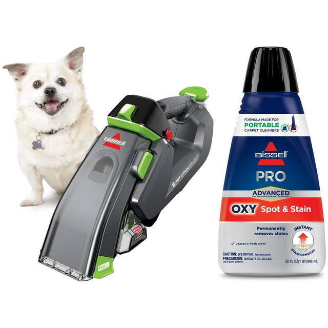 BISSELL Pet Stain Eraser, Cordless Portable Carpet Cleaner, 3180 ...