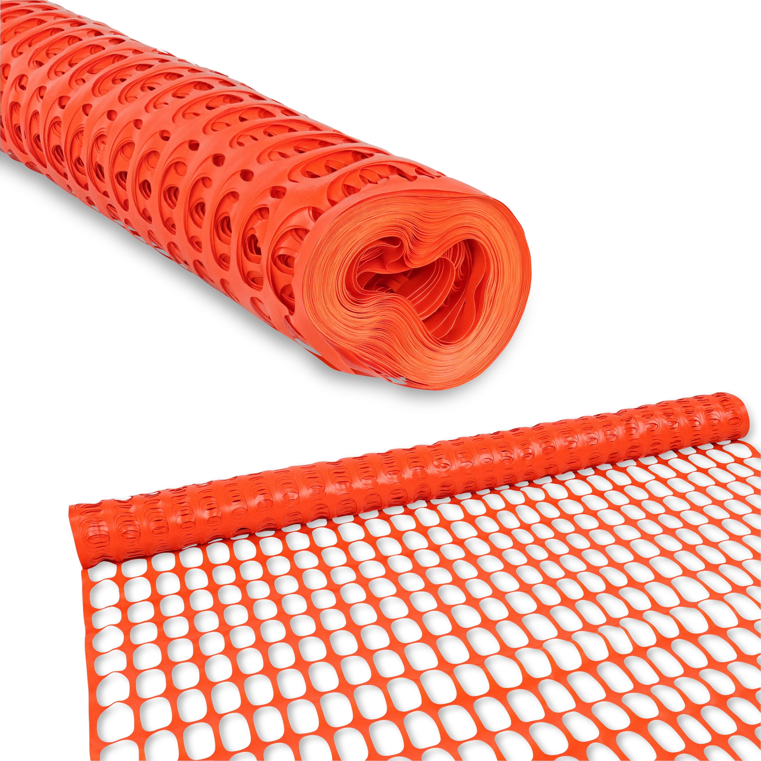 BISupply 4x100 ft Orange Temporary Plastic Fencing for Garden and Work ...