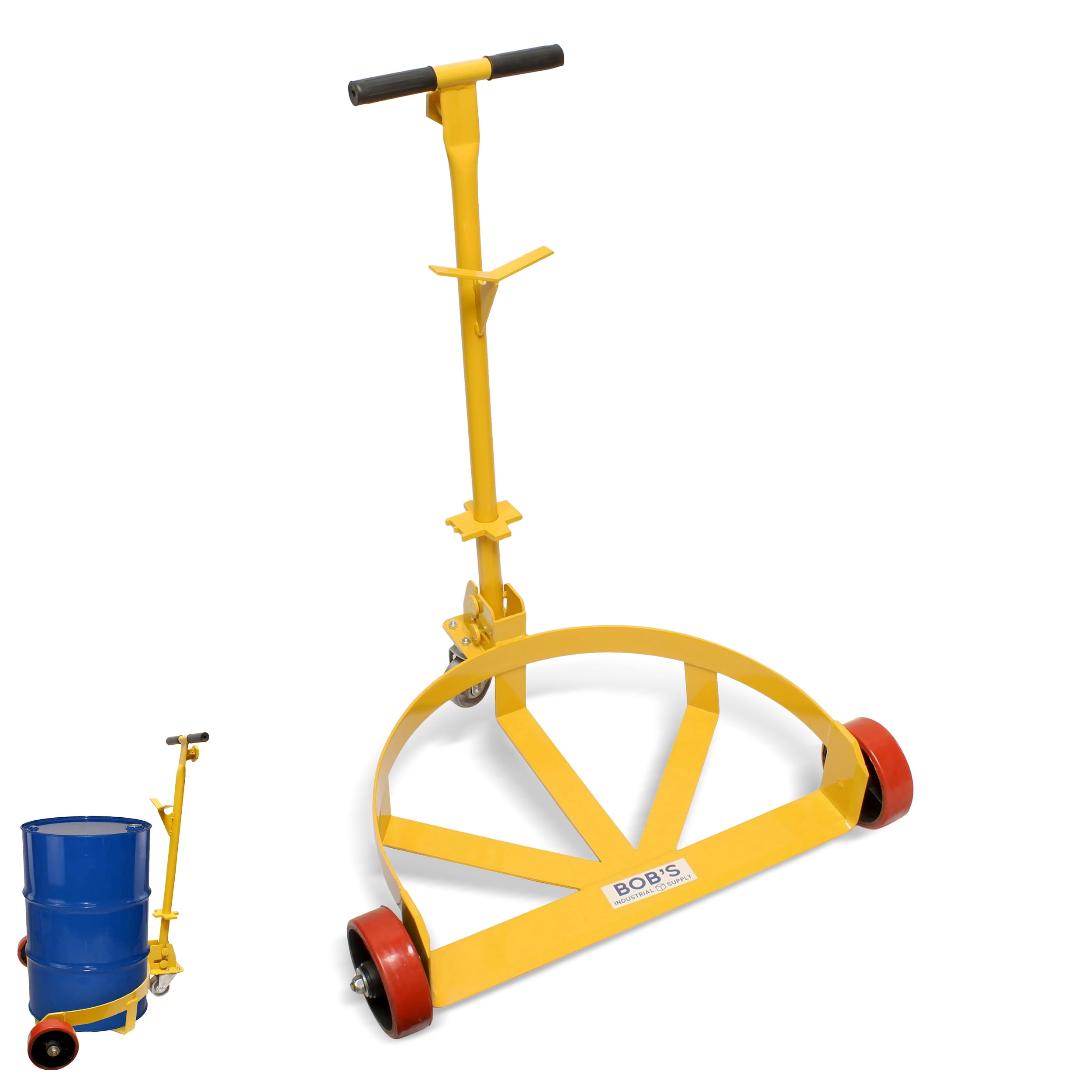 Free Shipping! BISupply 55 gal Drum Dolly 1pk - 1200 lb Capacity Low ...
