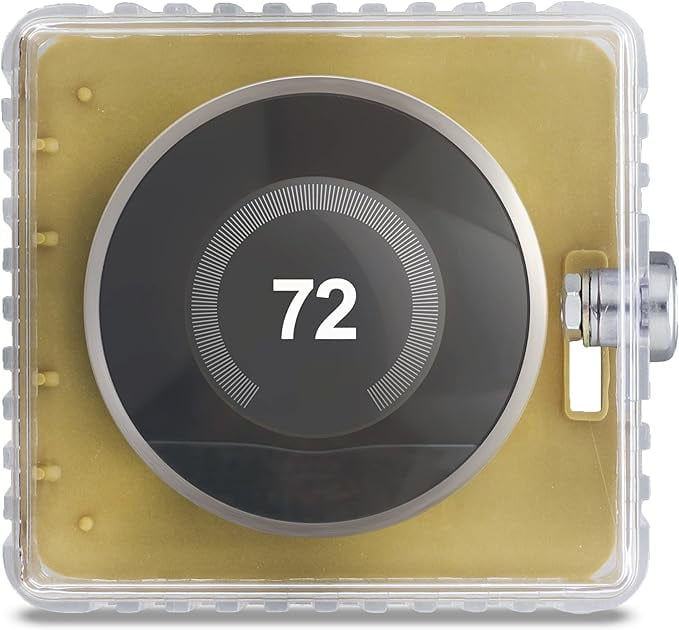 BISupply A/C Thermostat Lock Box with Key XS 1pk - Plastic Locking Wall ...