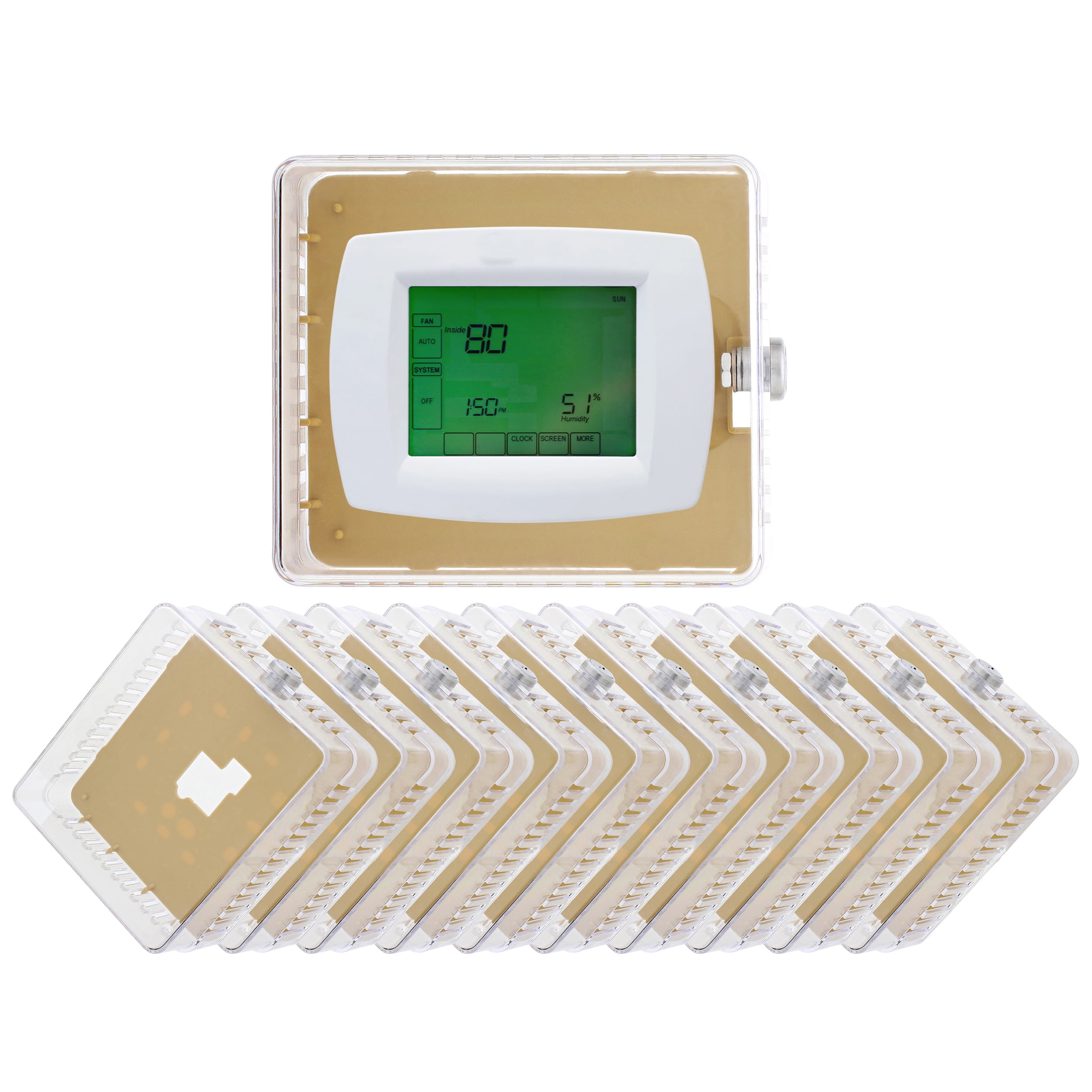 BISupply AC Thermostat Cover with Lock S 10pk - Wall AC Panel Lock Box ...