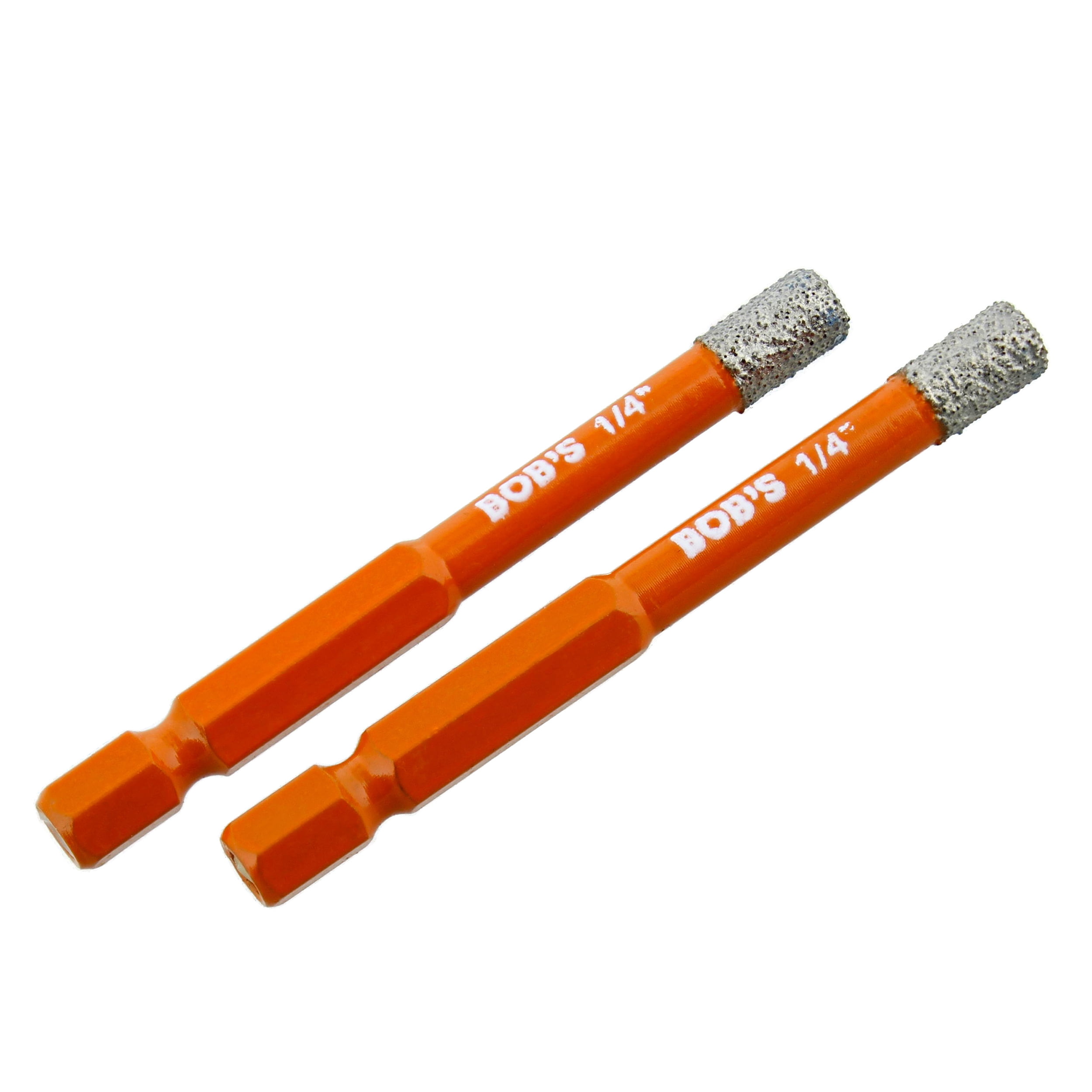 BISupply Dry Diamond Drill Bit Set 2pc - 1/4in 6mm Quick Change Ceramic ...