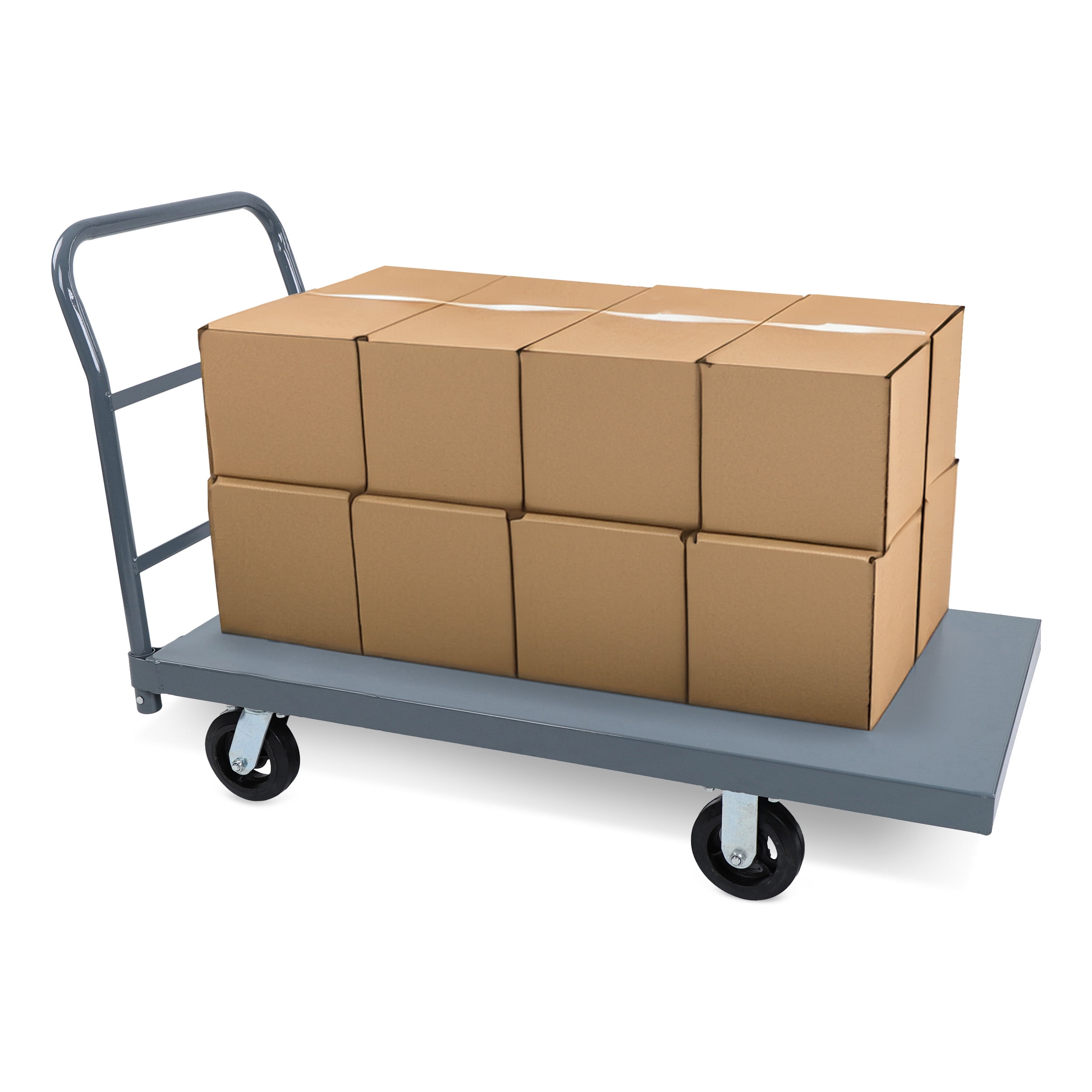 BISupply Flat Platform Truck 72 x 36in Industrial Push Cart 2000lb ...