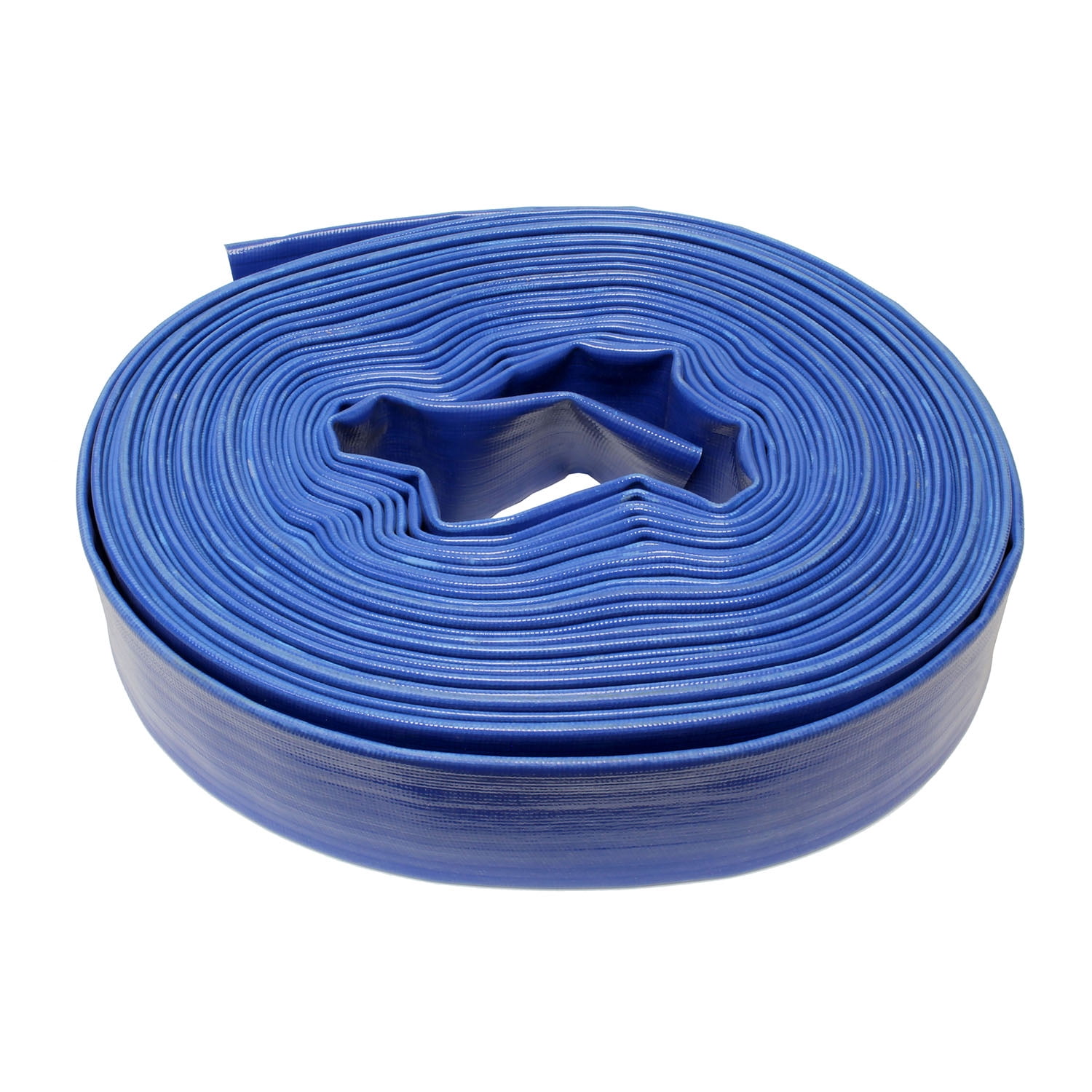 BISupply | Lay Flat Hose 2” Inch x 100’ Foot Flat Discharge Hose ...