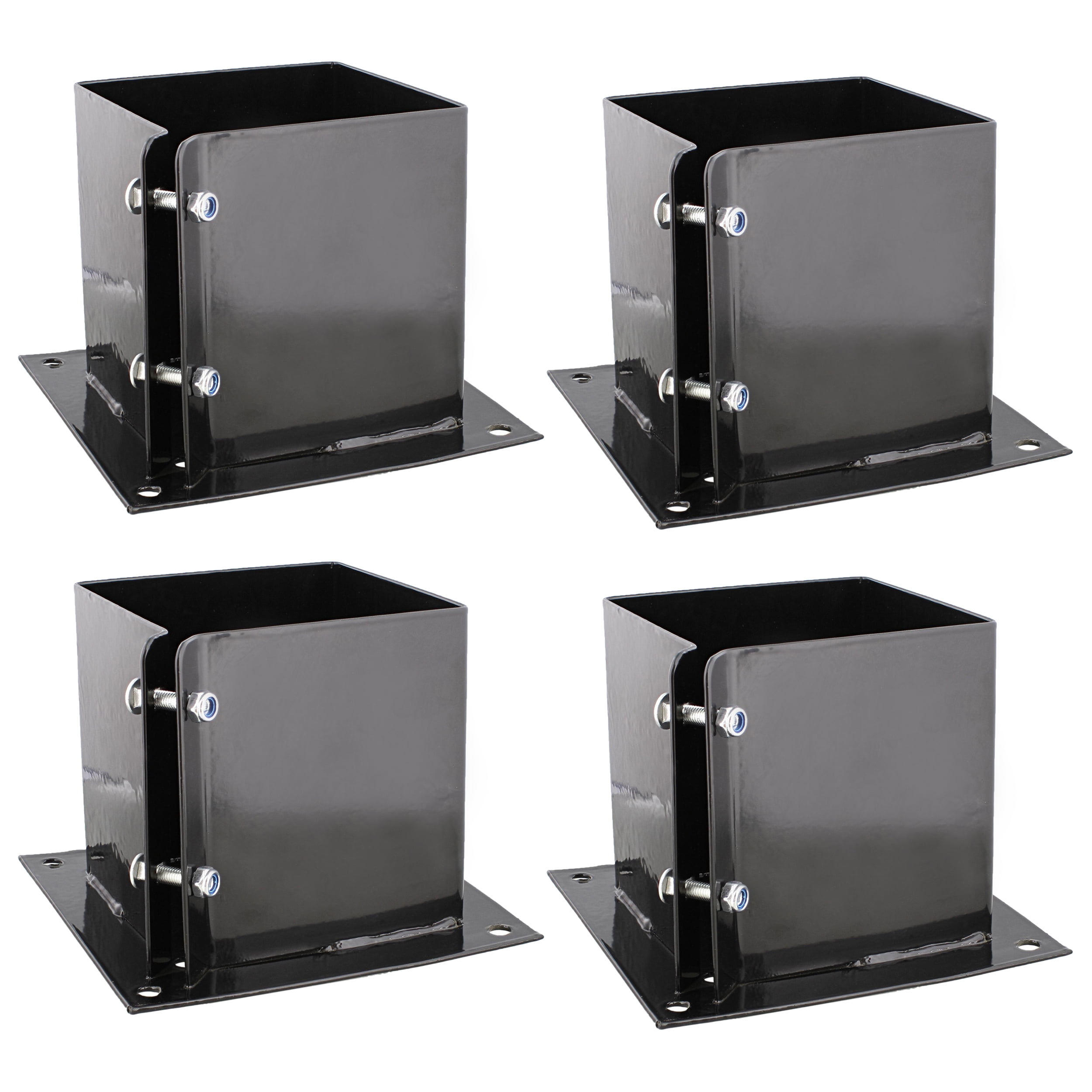 BISupply No Dig 6x6 Post Anchor 4pk Bolt Down Post Base Wood Post Ground Anchor - Walmart.com