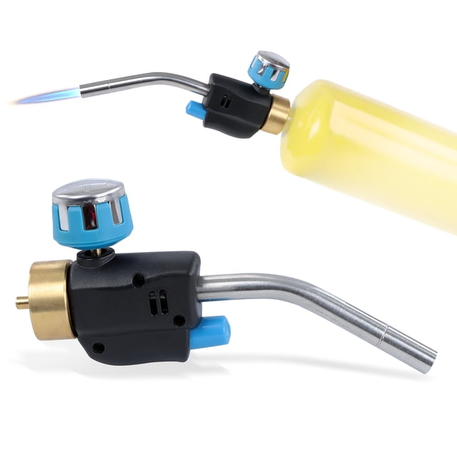 BISupply Propane Torch with Push Button Igniter - Adjustable Gas Tank ...