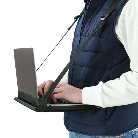 BISupply Wearable Laptop Strap Harness - Adjustable Standing Laptop ...