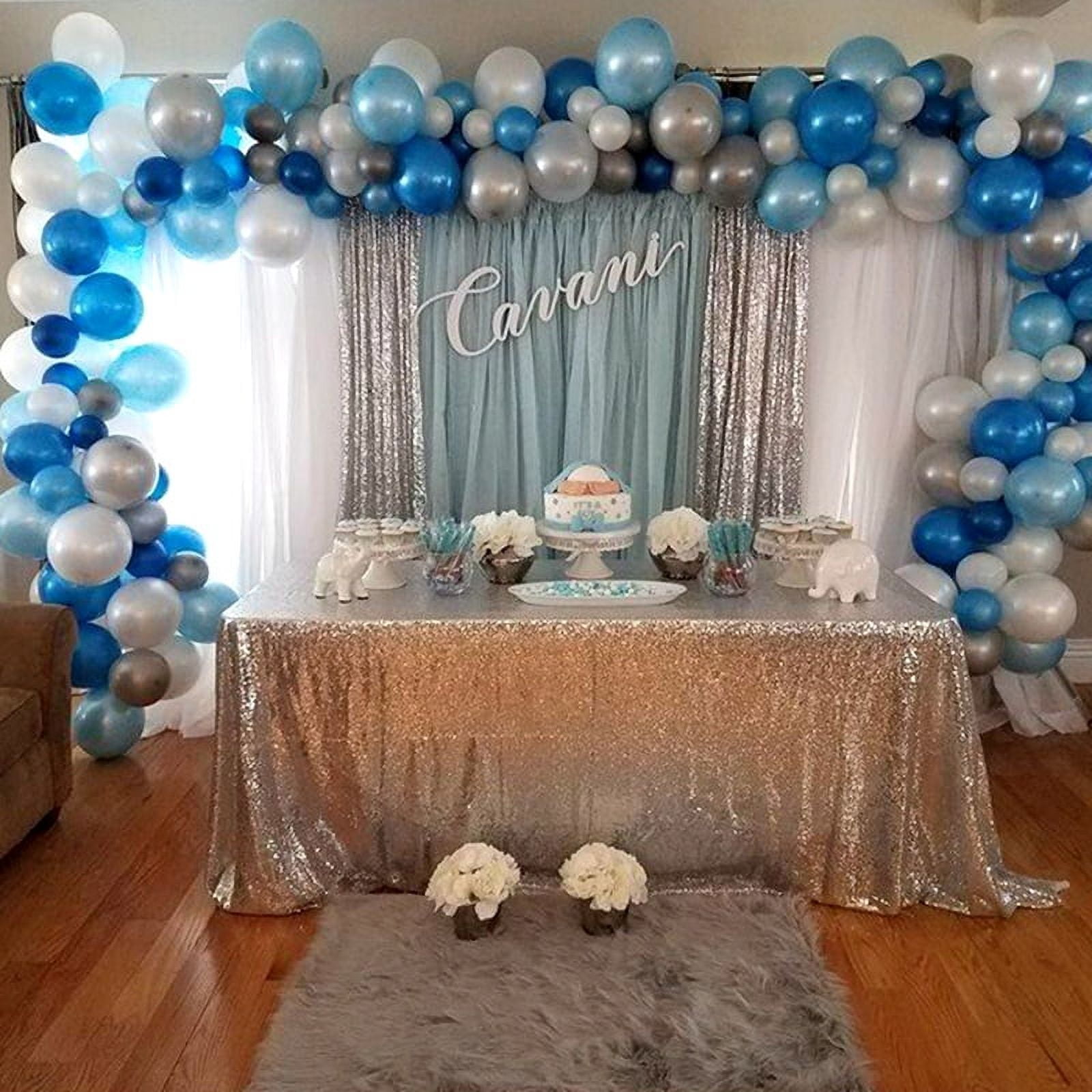 BITFLY Sparkly Tablecloth Sequin Tablecloth Halloween Tablecloth ...