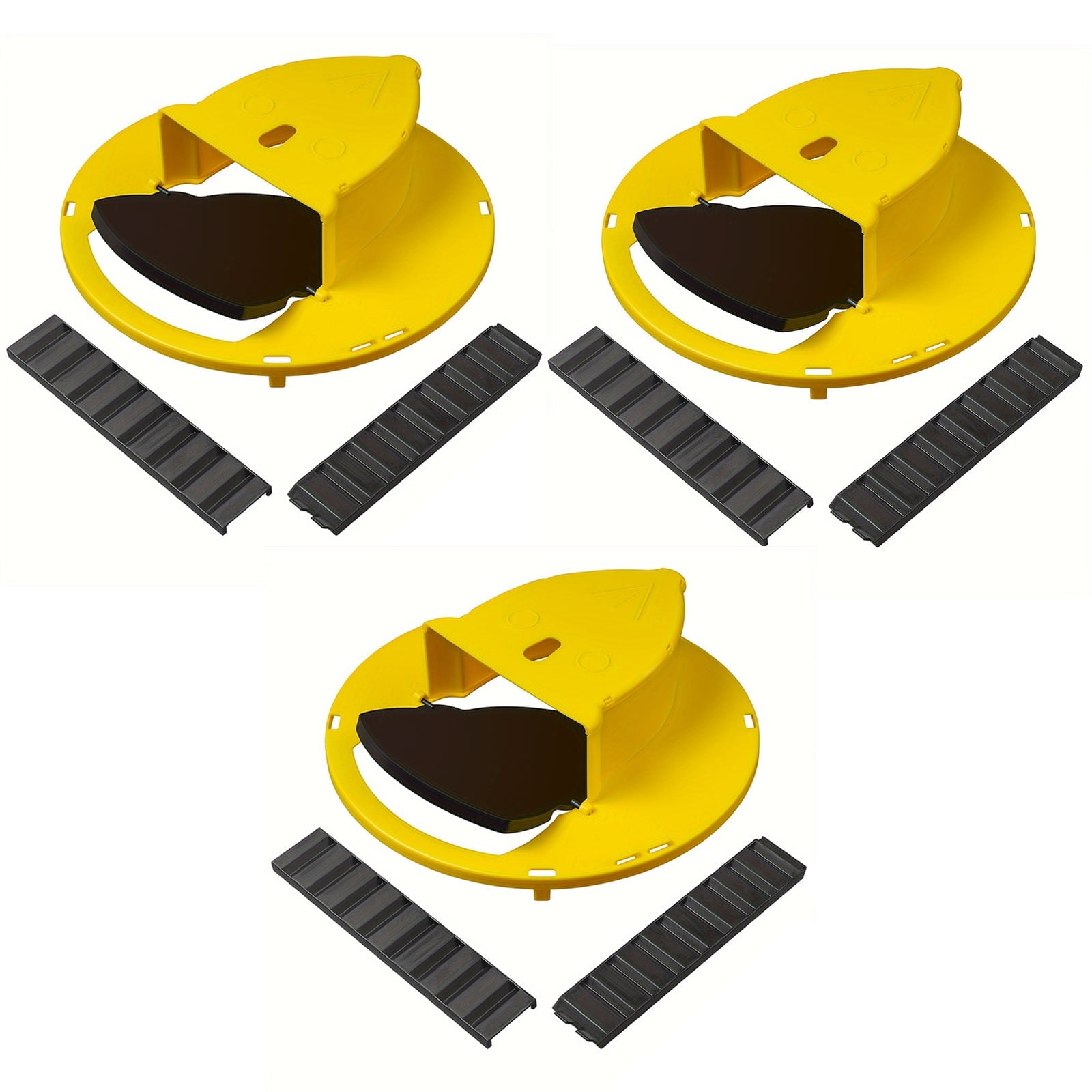 BITOUSHI 3-Pack Humane Mouse Traps, Reusable, Automatic Reset, Indoor ...