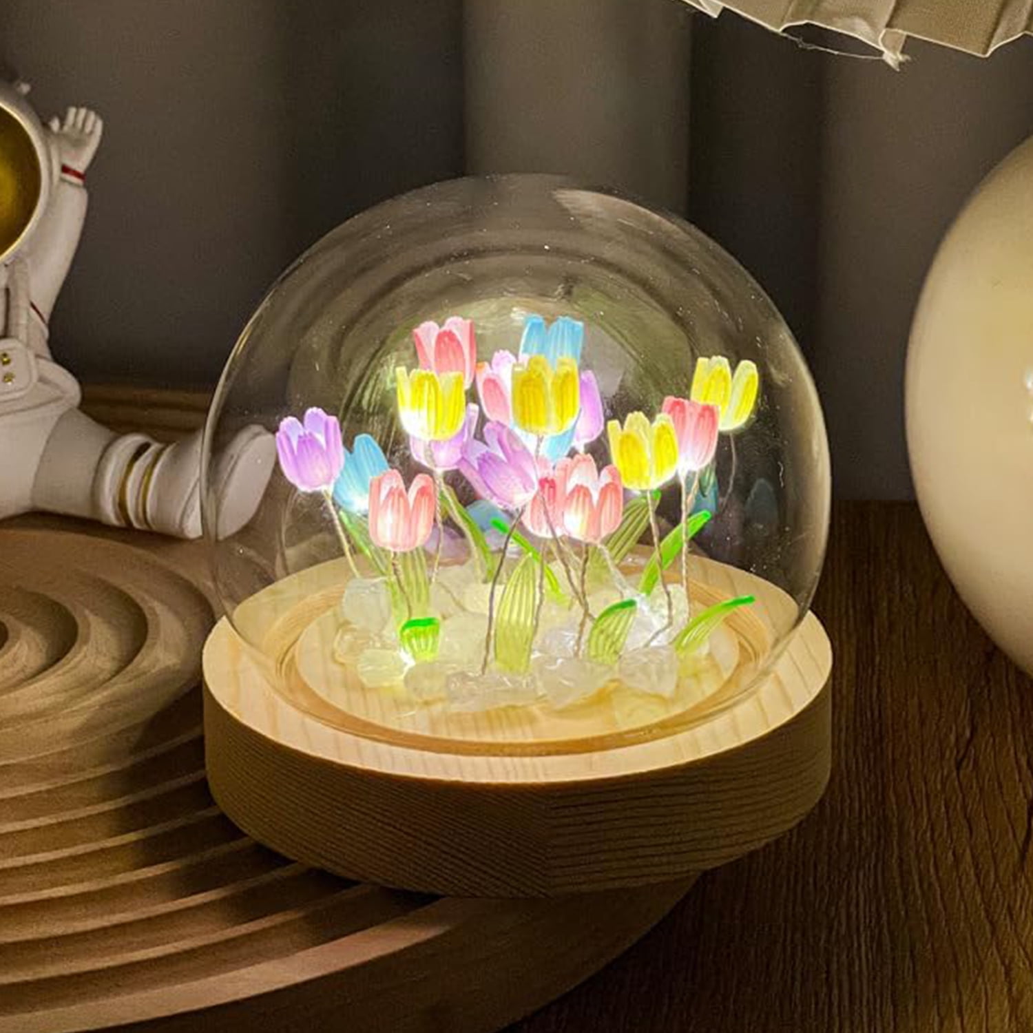 BITOUSHI DIY Tulip Night Light Handmade Furniture Decoration Simulation ...