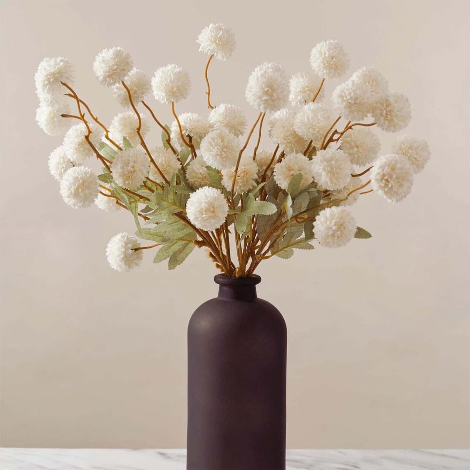 BITOUSHI Artificial Fall Flowers, Faux Kiku Flowers Artificial 10 Stems ...