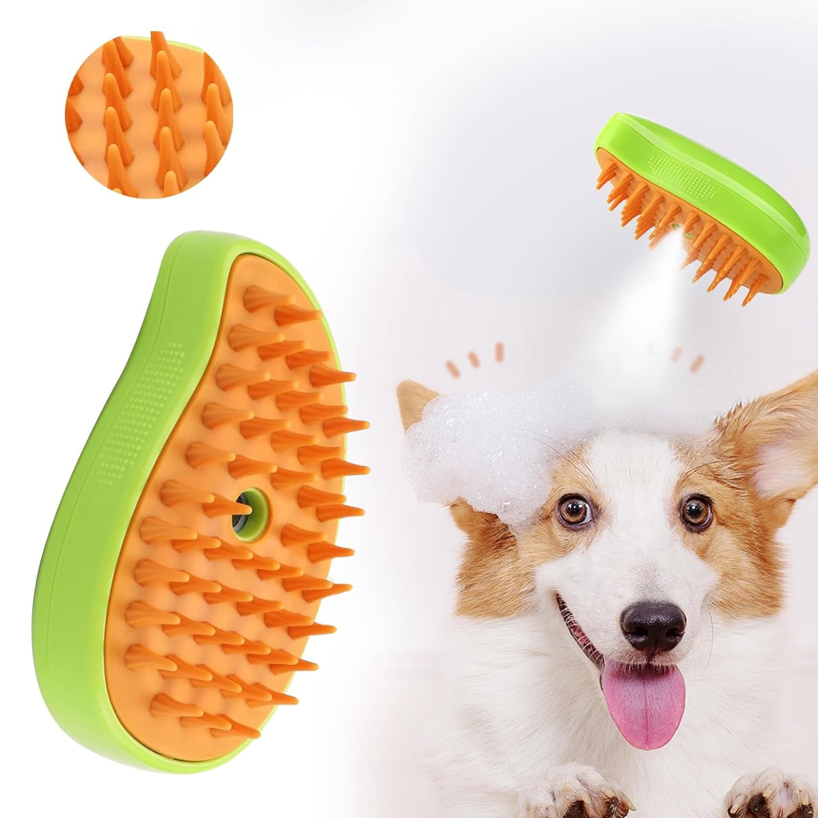 BITOUSHI Steamy Pet Brush for Cat and Dog, 3 in 1 Cat Steamy Brush, Cat ...