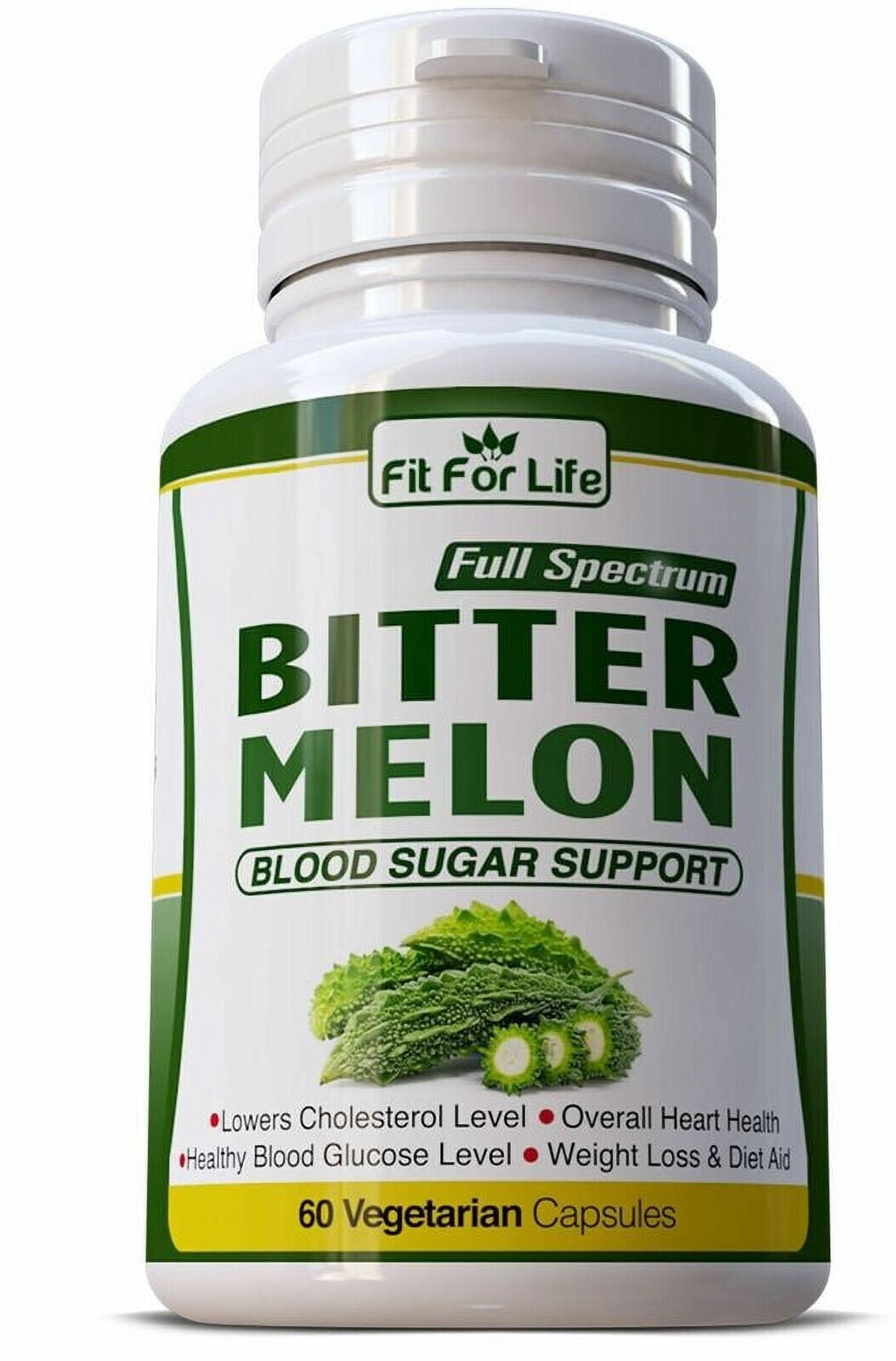BITTER MELON ORGANIC GOURD Blood Sugar Support Glucose Levels 60 ...