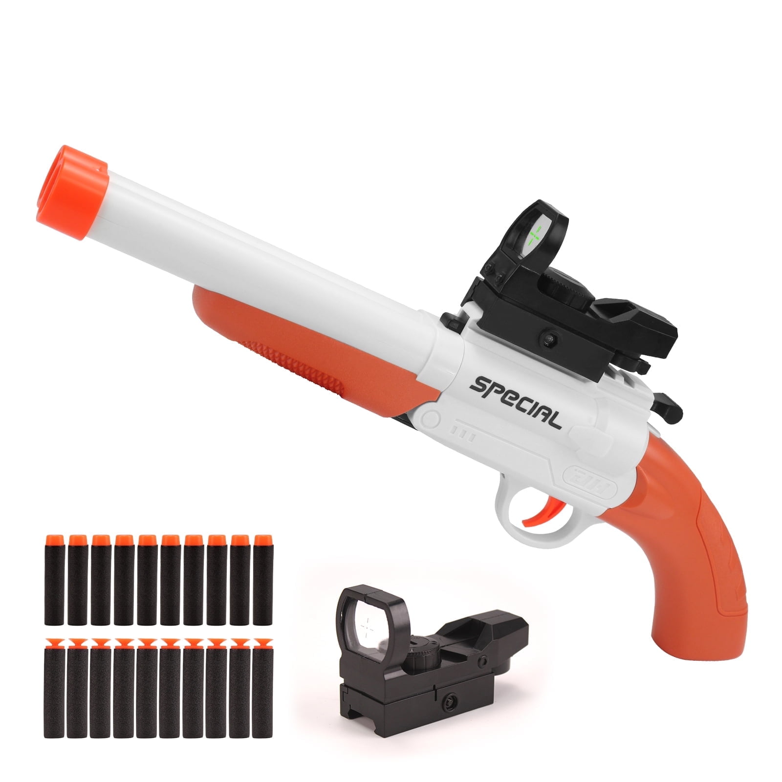 BIU BLASTER Double Barrel Foam Blaster with Shell Ejection 2-in-1 Ideal ...