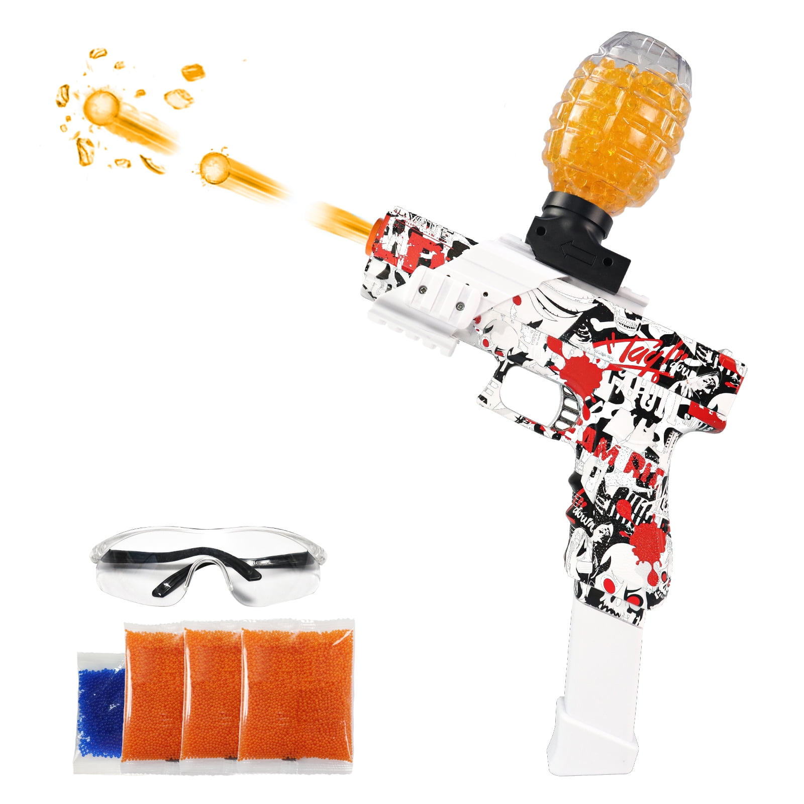 BIU BLASTER Gel Ball Blaster Water Bead Blaster Highly Assembled Toy ...