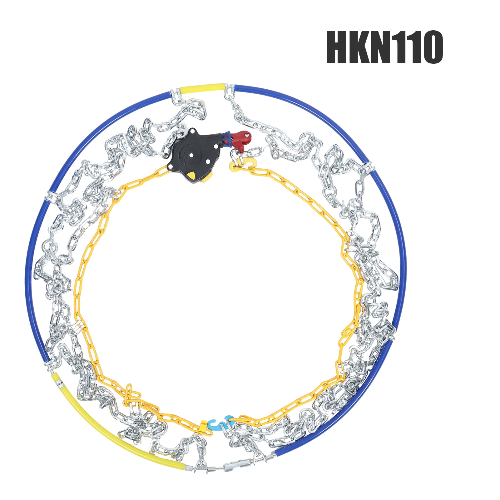 BIWEIBO 2Pcs Portable Snow Tire Chains, Auto Fixing 1 Min Quick Fit ...