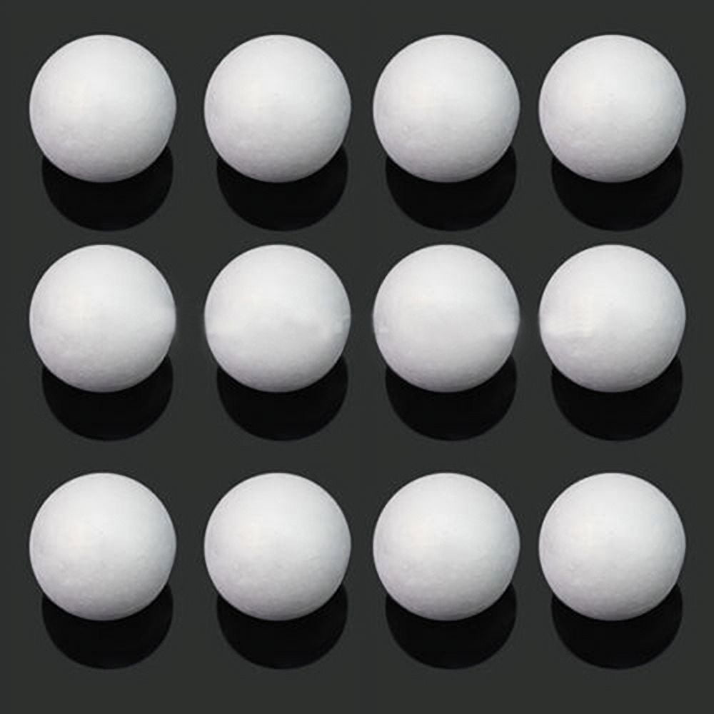 BIWEIBO 50mm 60mm White Foam Balls 10PCS DIY Craft Spheres Ornament ...