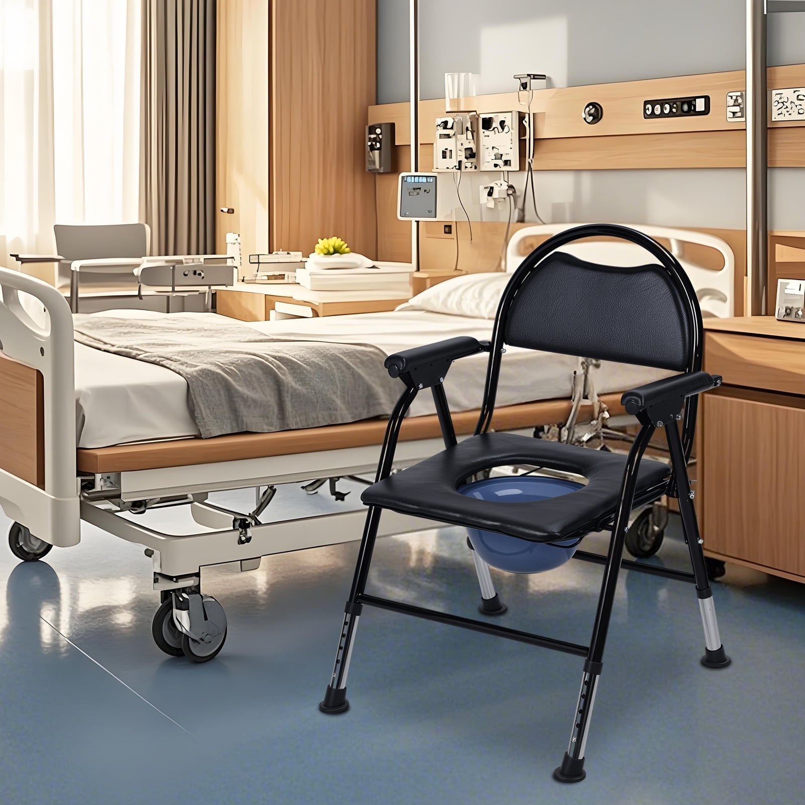 BIWEIBO Elderly Commode, Portable, Adjustable For toilet shower, for ...