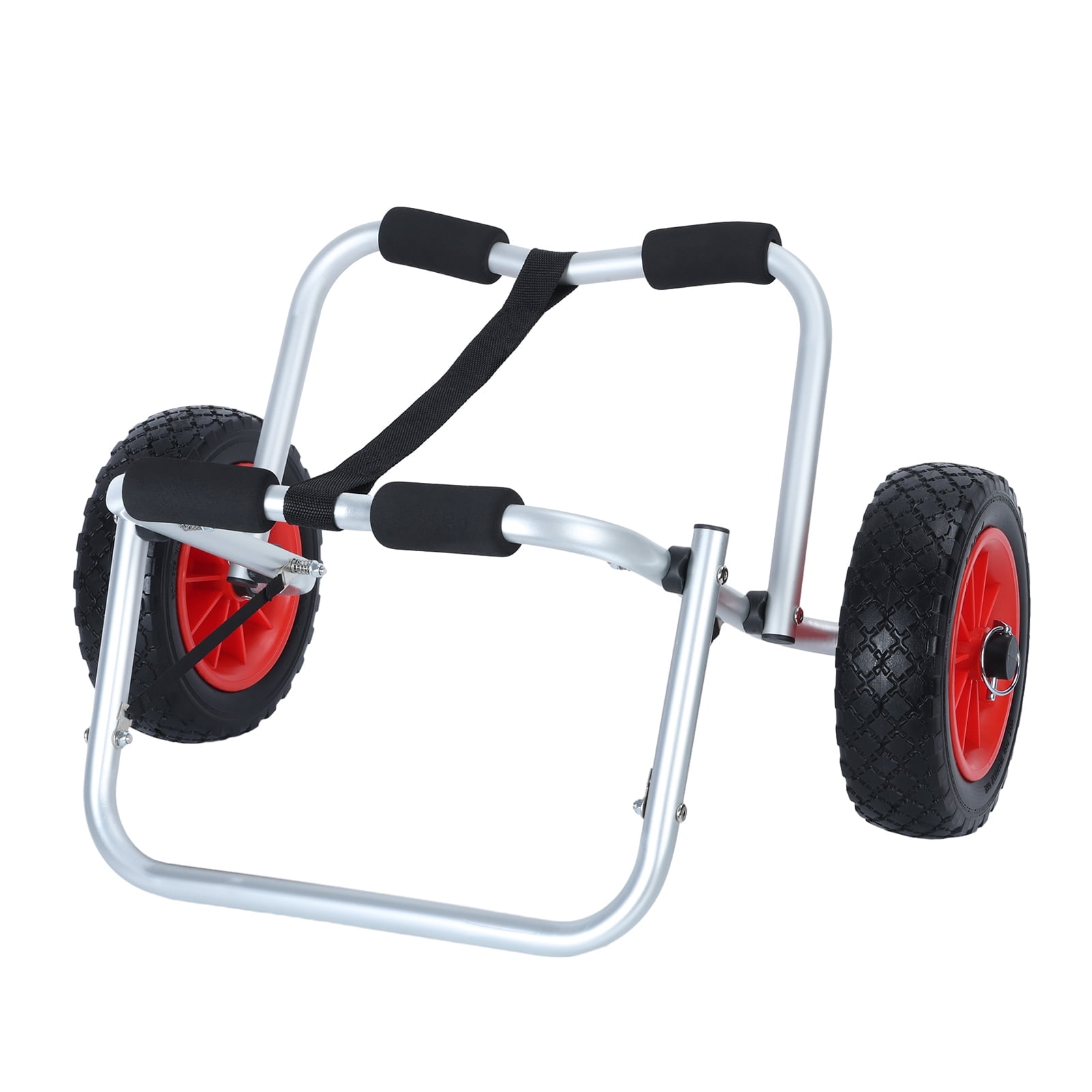 BIWEIBO Foldable Kayak Cart with Airless Wheels 10-Inch Solid Tires ...