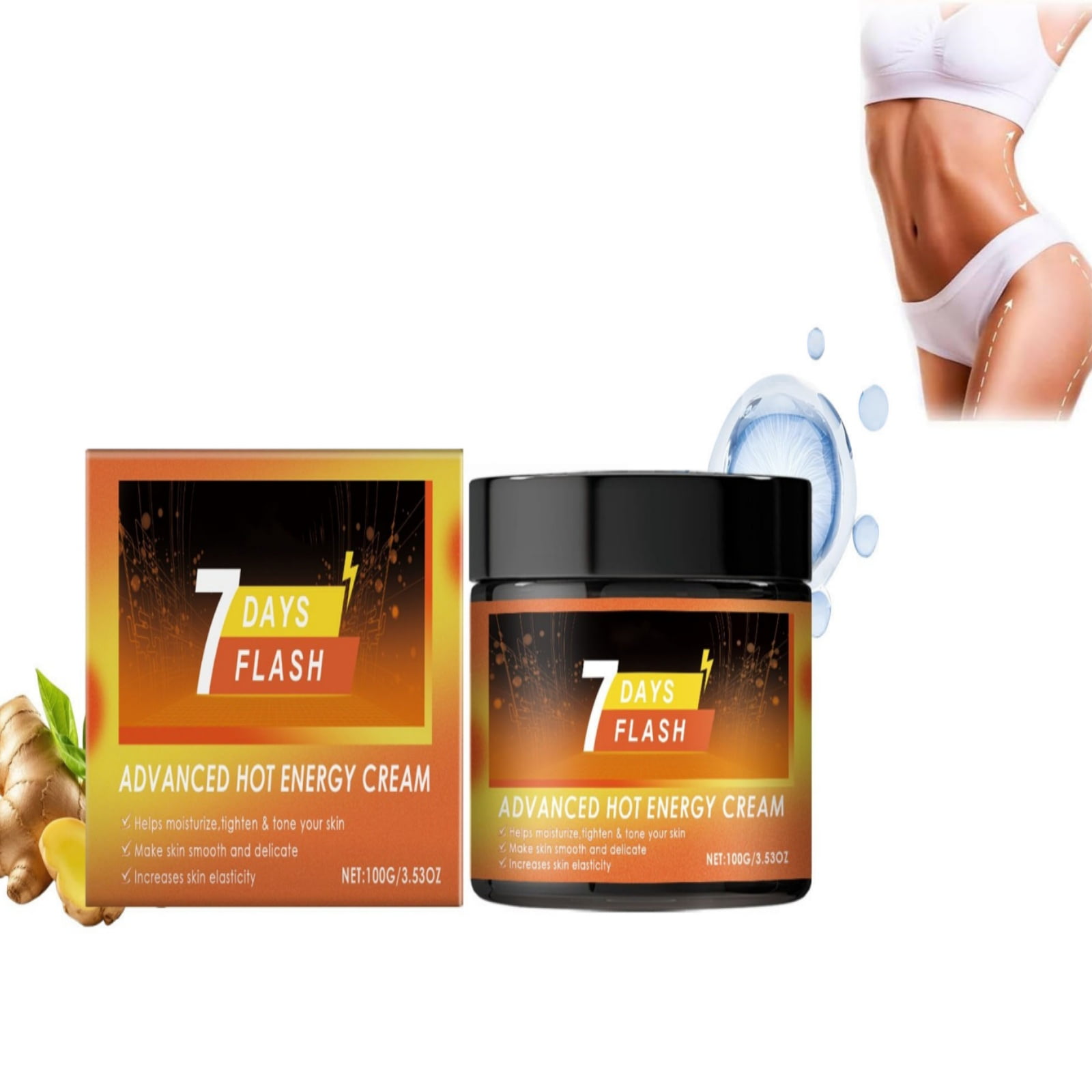 BIYIN 7 DayFla®sh Advanced Hot Sweat Cream - Intense Sweat Enhancer, Tighten & Moisturize Skin ...