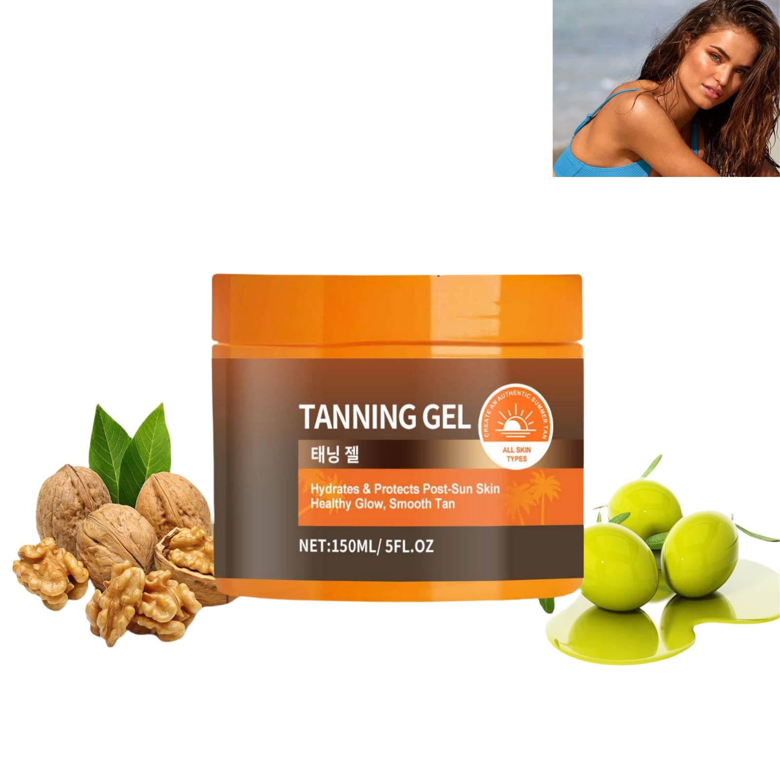 BIYIN Intensive Tanning Gel 150 ml/5 oz, 2025 Upgrade Intensive Tanning ...