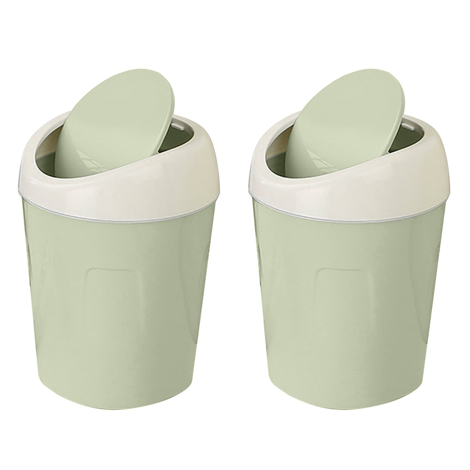 BIZHUA 2Pc Covered Desktops Creative Trumpet Mini Kitchen Can Trash ...