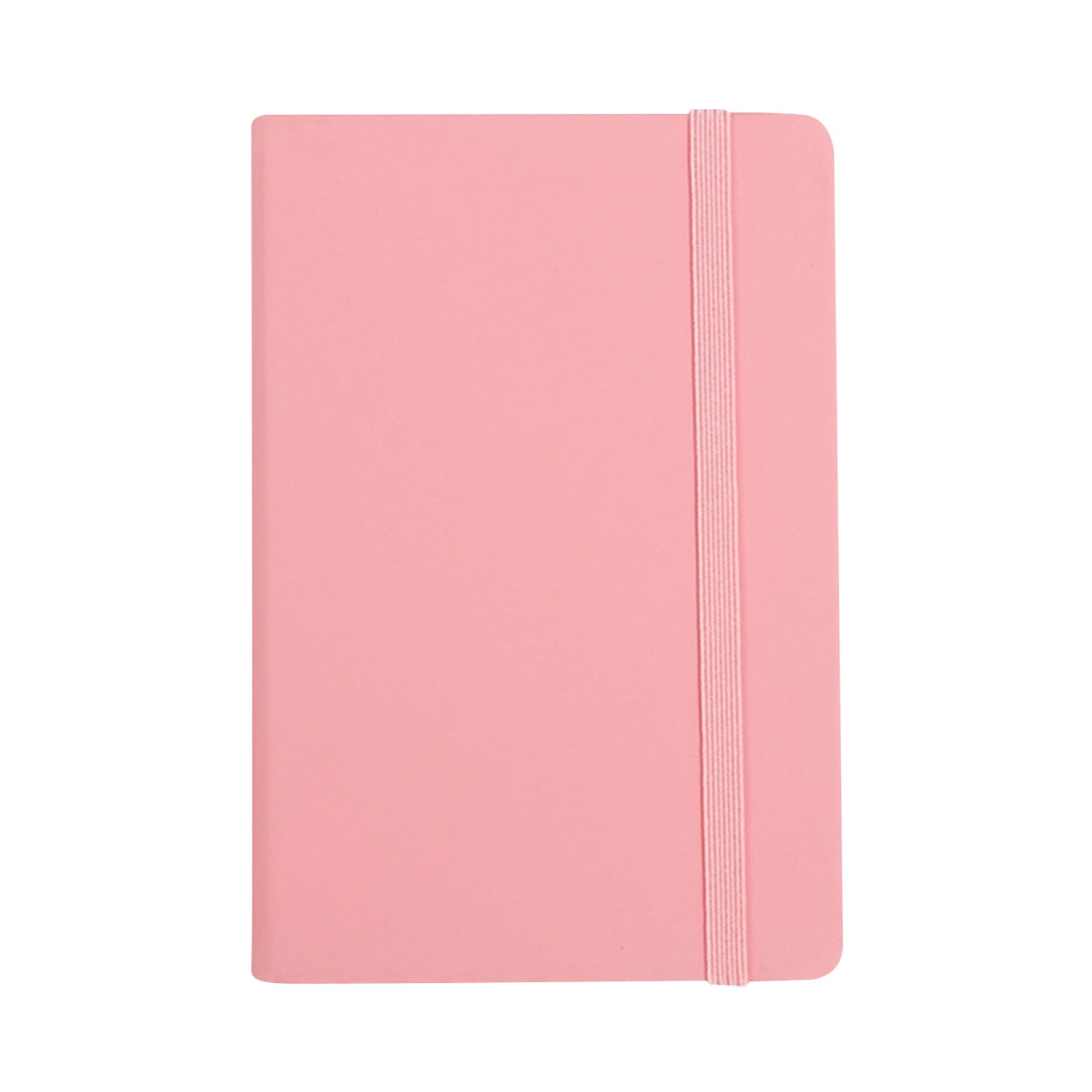 BIZHUA A6 Elastic Band Notebook Pink, PU Leather Journal with Strap ...