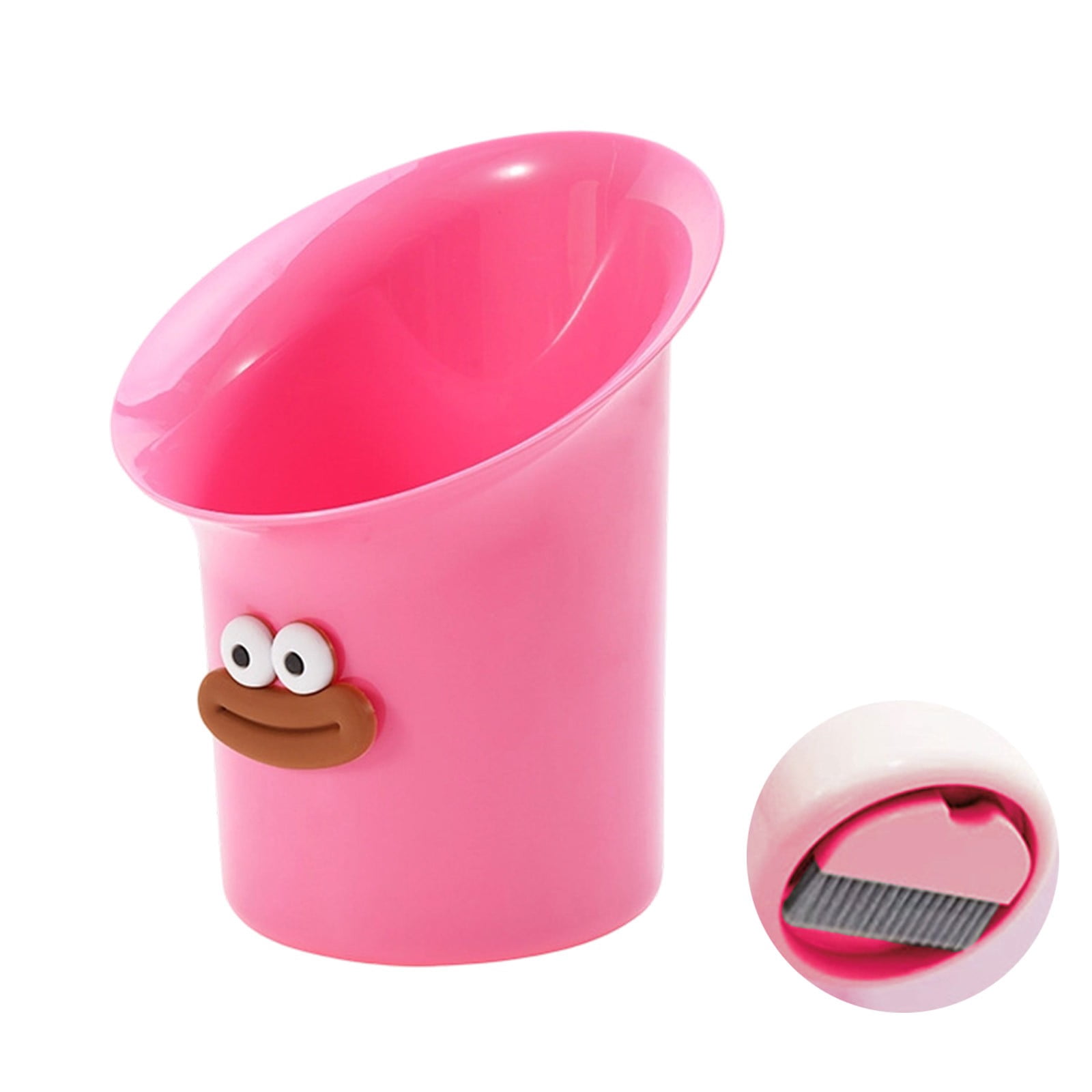 BIZHUA B Loudspeaker Desktop Trash Can, Plastic Mini Wastebasket for ...