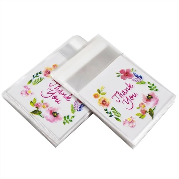 BIZHUA Candy Biscuit Gift Packaging Bag, Clear Plastic Storage Pouch ...