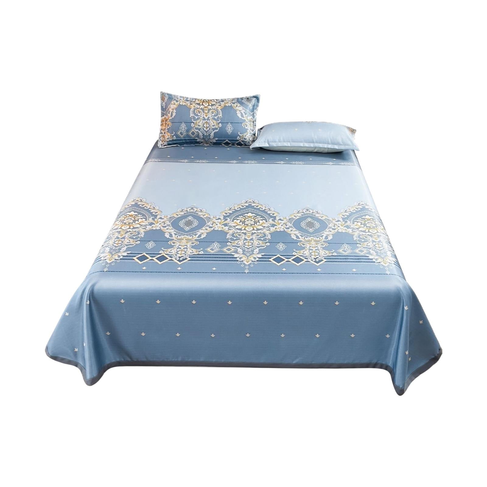 BIZHUA Ice Silk Bed Sheets Three Cooler Mat Machine Washable and ...